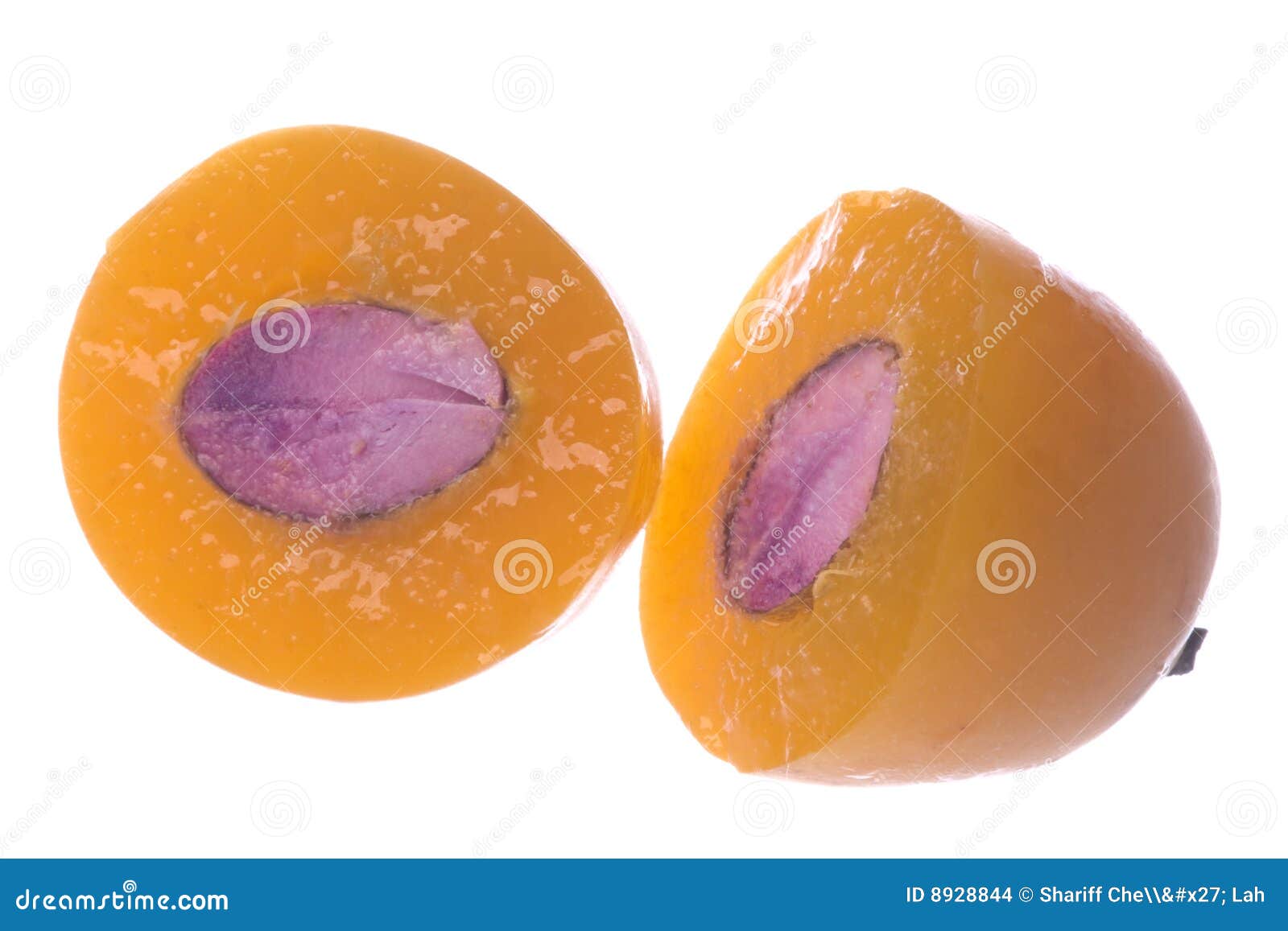 Sliced Mango Plum Isolated stock photo. Image of sliced - 8928844