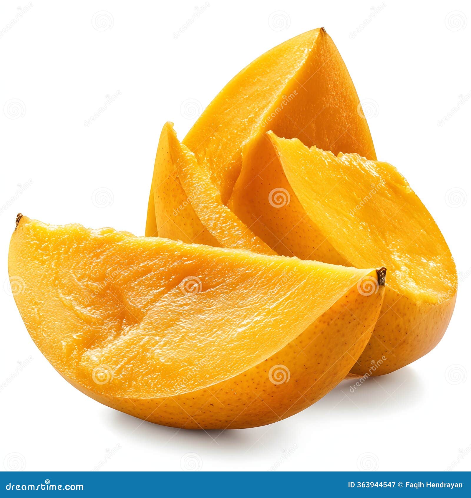 Sliced Mango. Hand Draw Technique. Line Art Cartoon Vector ...