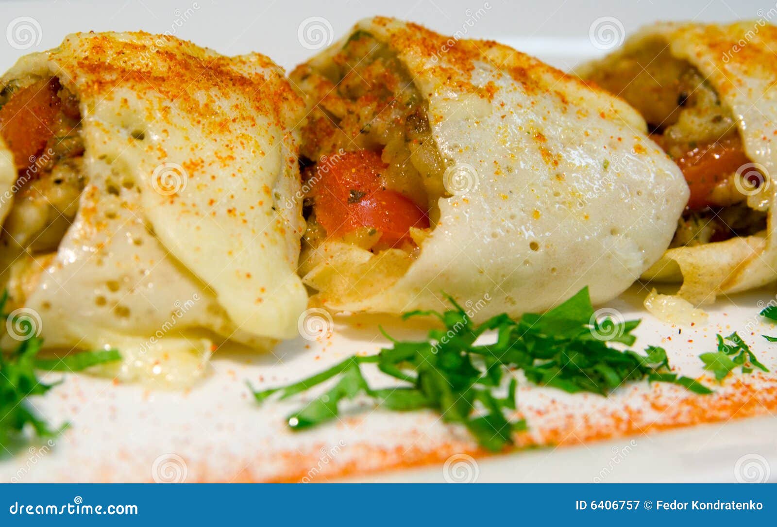 Sliced Meat Roll on Plate with Pepper Stock Image - Image of lunch ...
