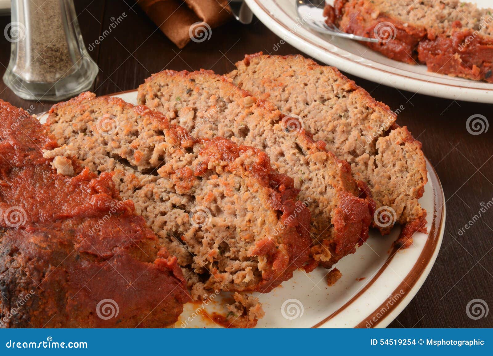 Sliced meatloaf stock photo. Image of paste, serving - 54519254