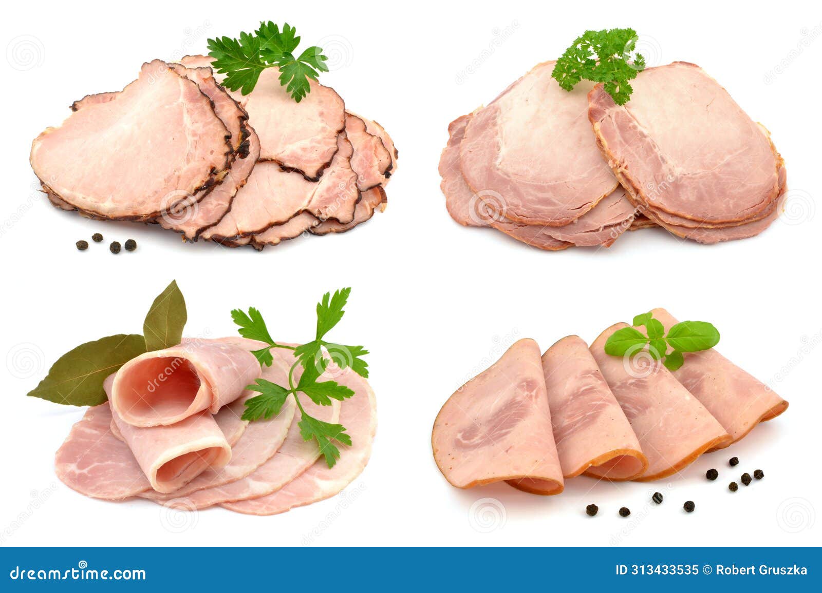 Sliced meats stock image. Image of baked, sliced, snack - 313433535