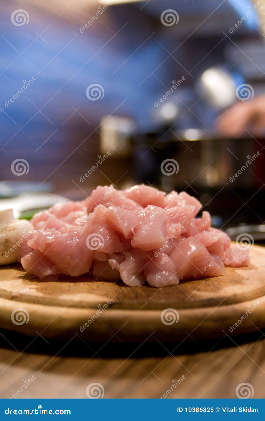 Sliced Meet stock photo. Image of white, chopping, meal - 10386828