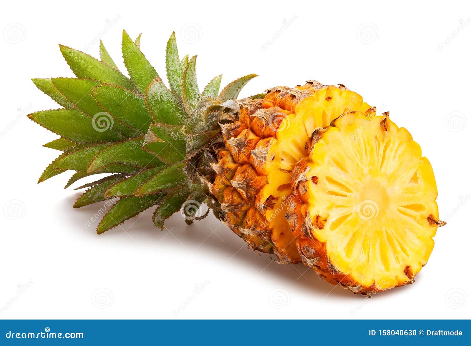 Mini pineapple stock photo. Image of mini, sliced, halved - 158040630