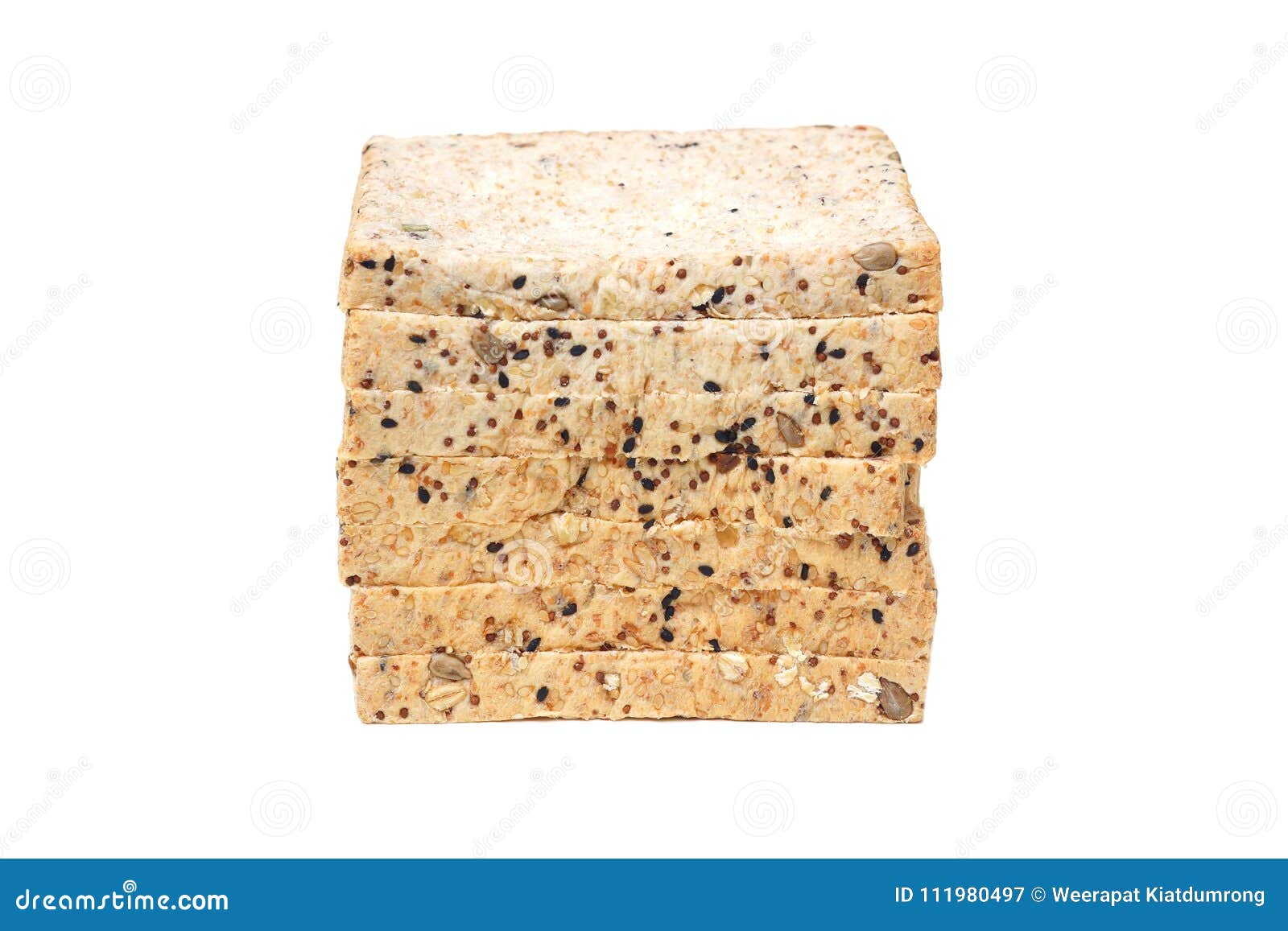 Sliced multigrain bread stock image. Image of loaf, delicious - 111980497