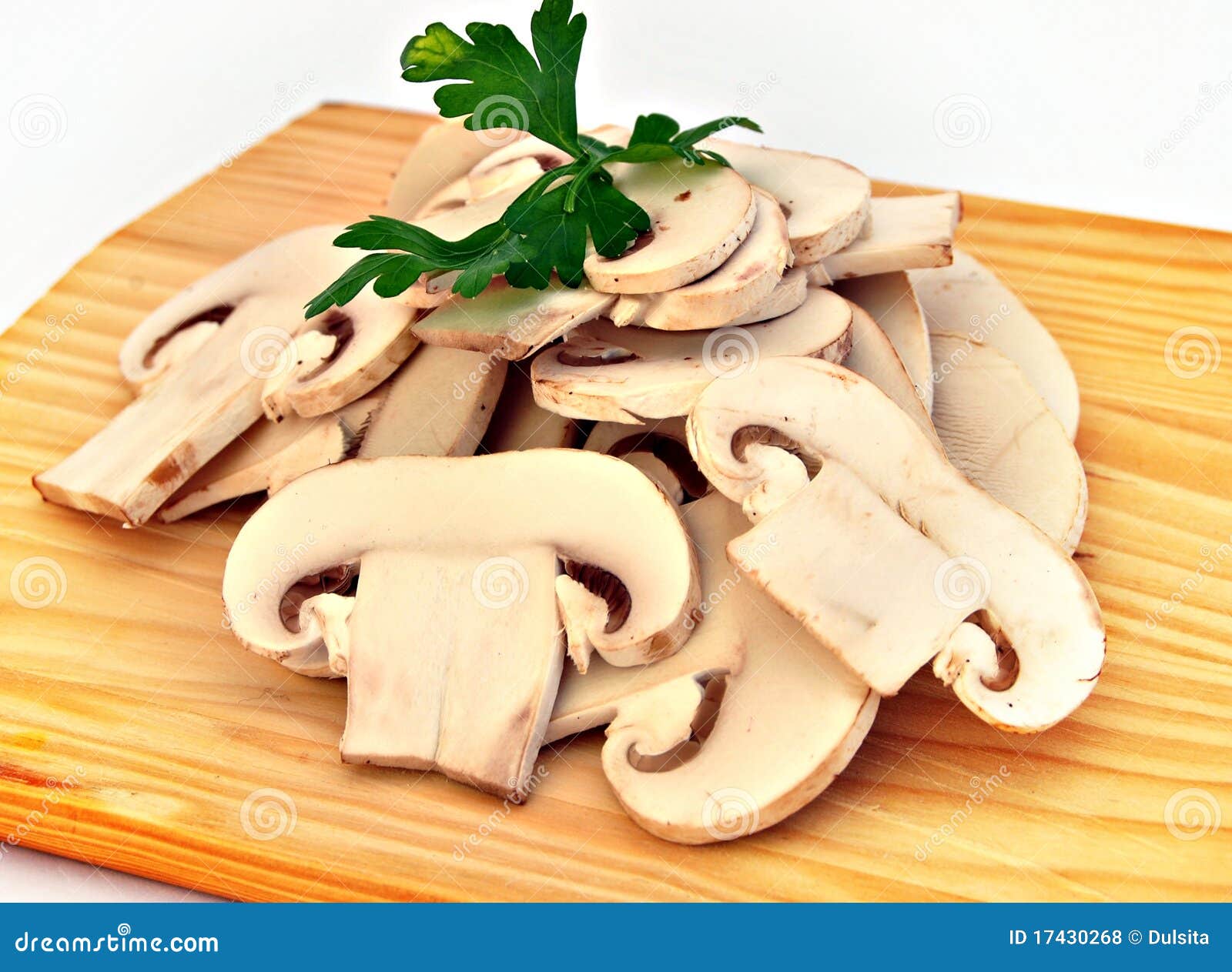 Sliced mushrooms stock photo. Image of food, white, edible - 17430268