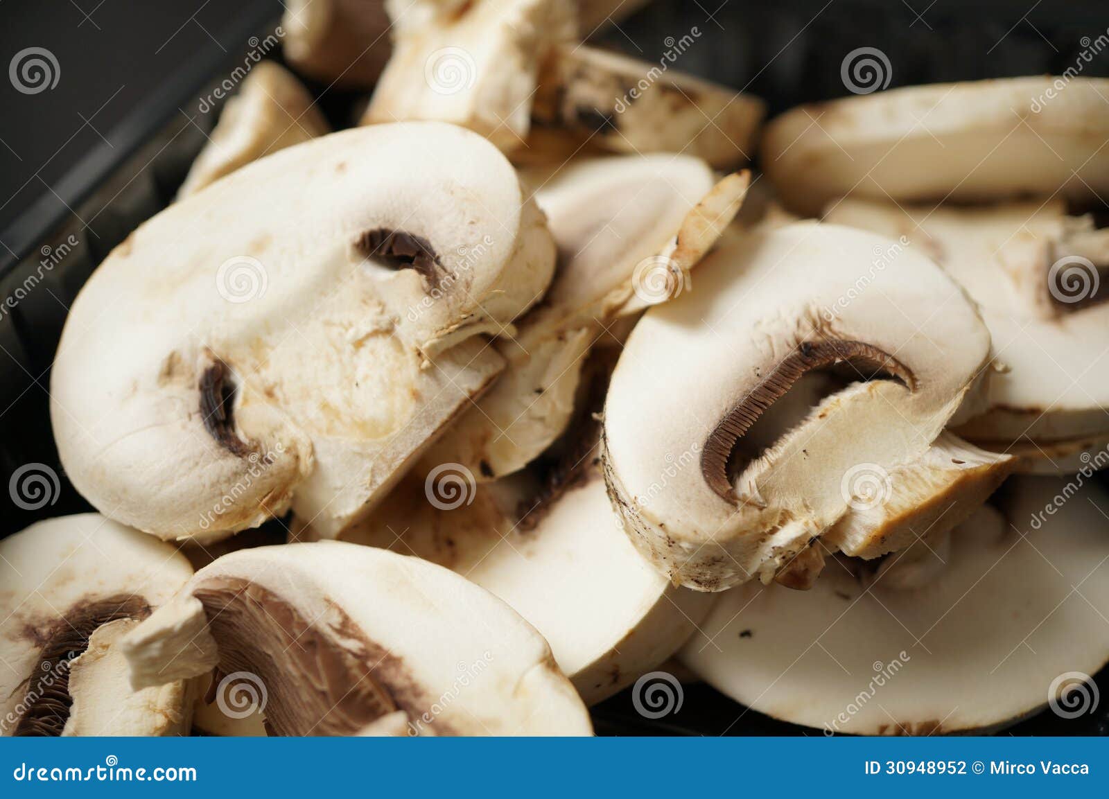 Sliced mushrooms stock photo. Image of organic, healthy - 30948952