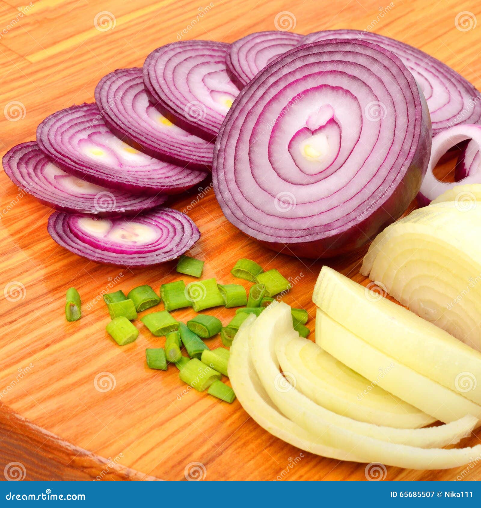 Sliced Onion on the Cutting Board Stock Image - Image of ingredient ...
