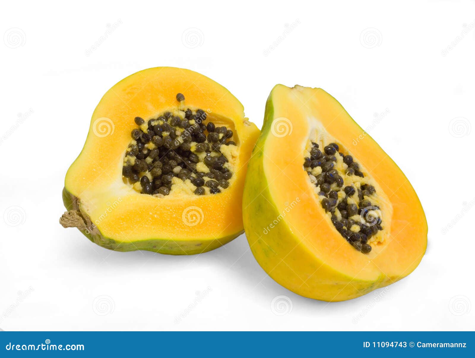 Sliced open Papaya fruit stock image. Image of pawpaw - 11094743