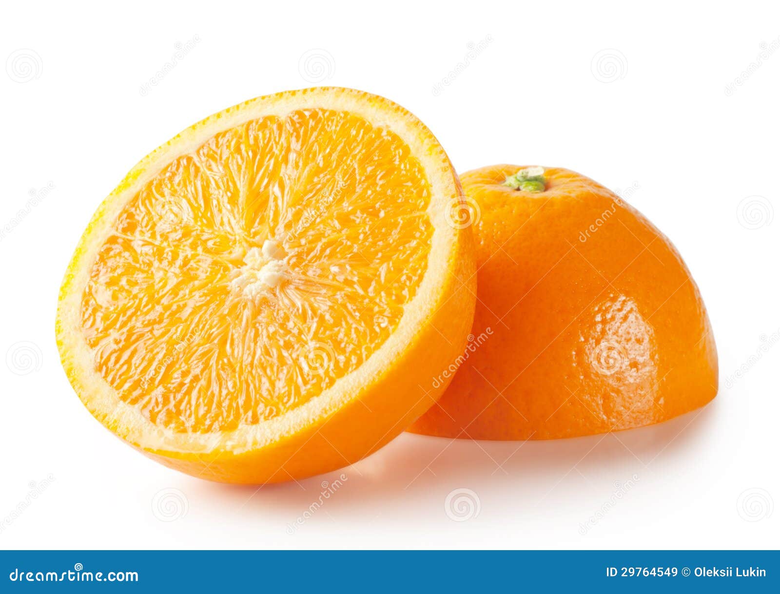 Sliced orange halves stock image. Image of food, eating - 29764549