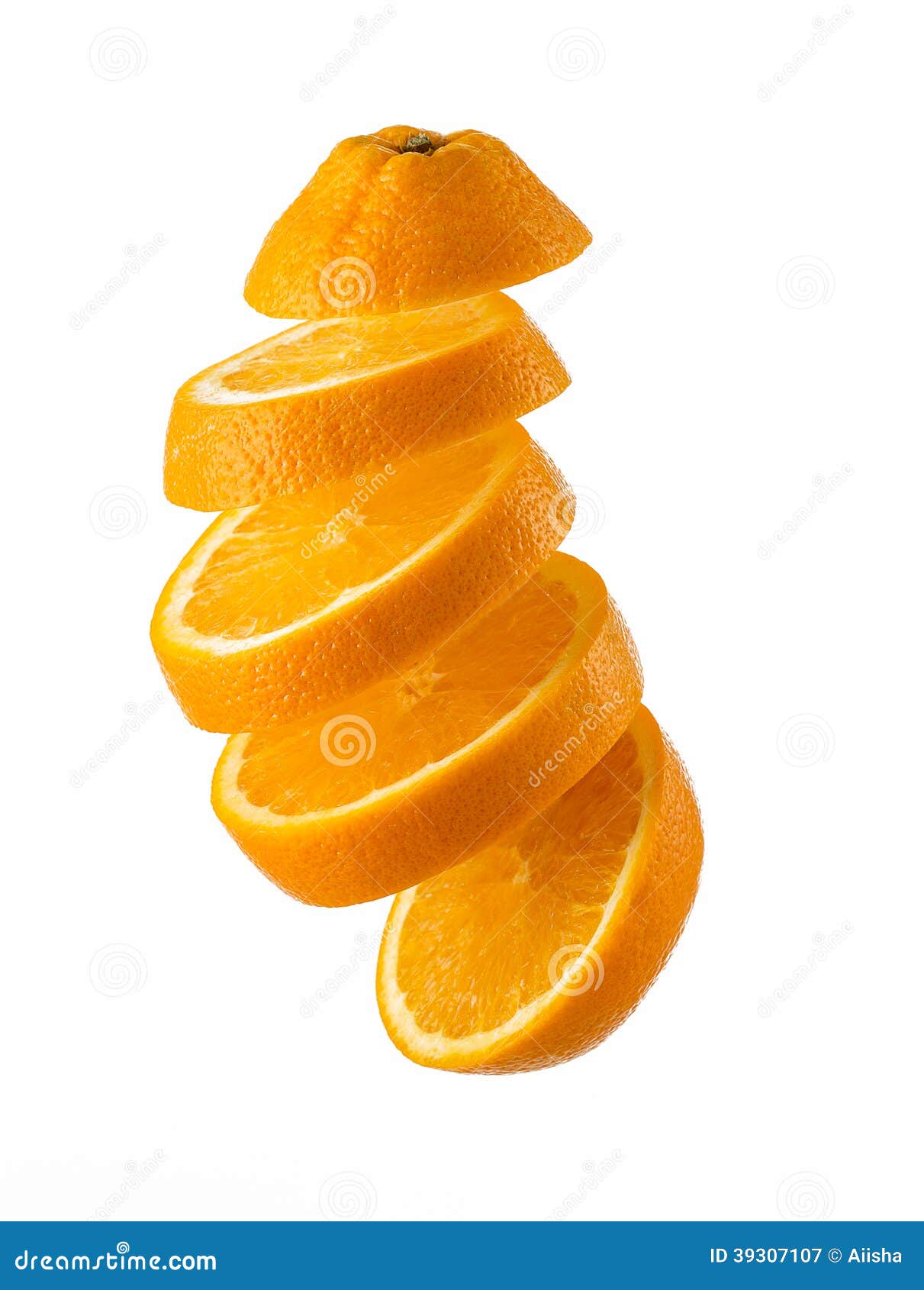 Sliced orange stock image. Image of studio, orange, nature - 39307107