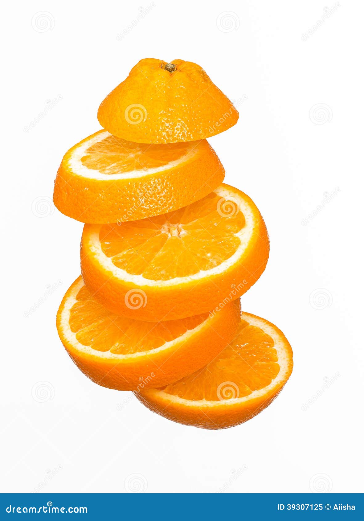 Sliced orange stock image. Image of portion, closeup - 39307125