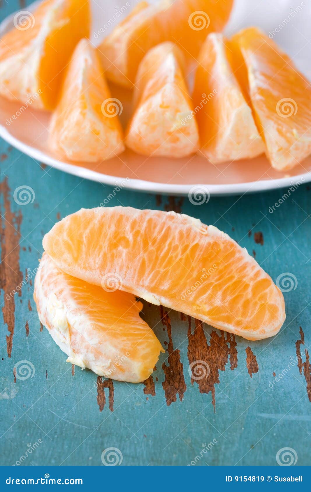 Sliced oranges stock image. Image of pealed, healthy, organic - 9154819