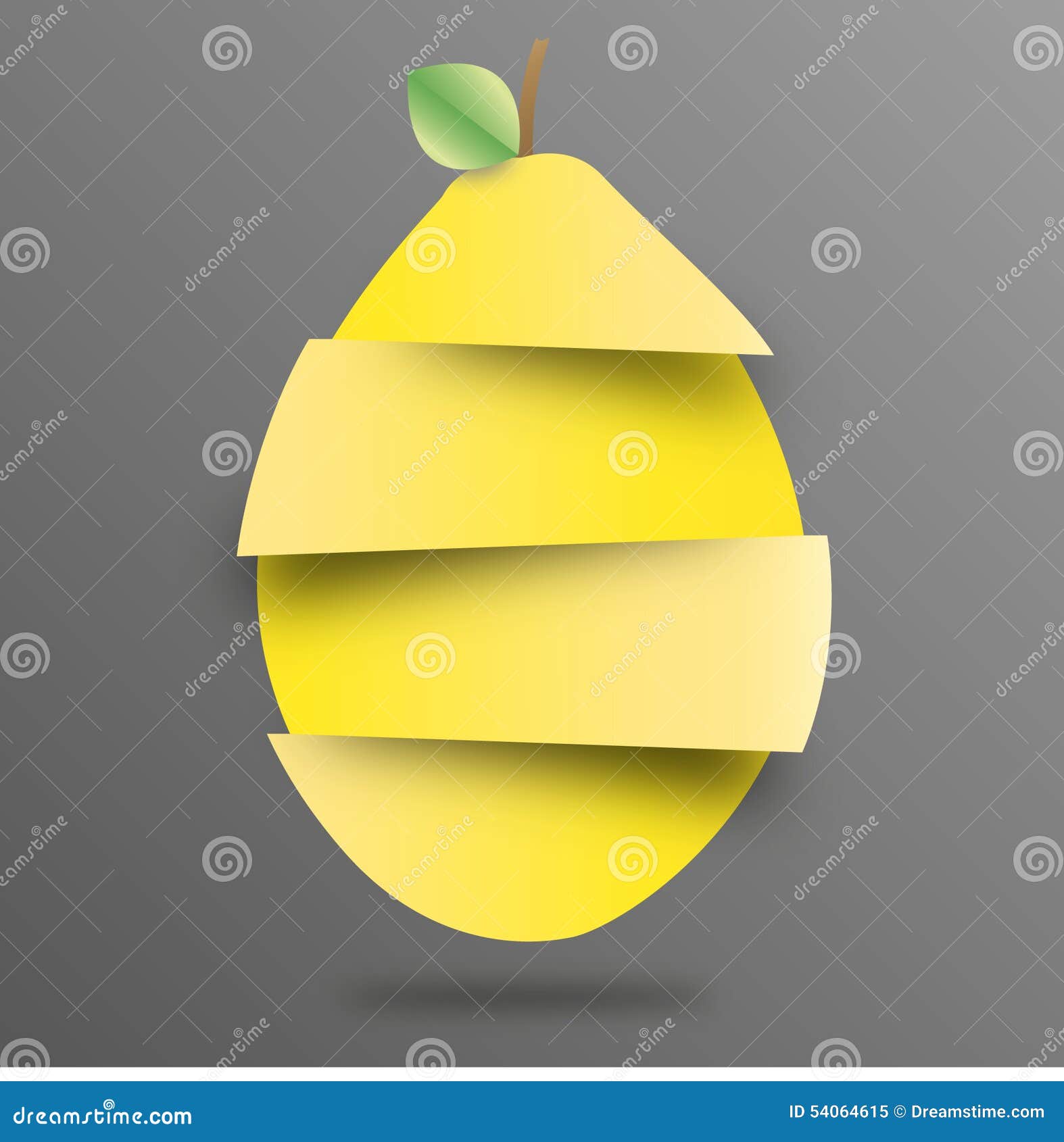 Sliced paper lemon stock illustration. Illustration of citrus - 54064615