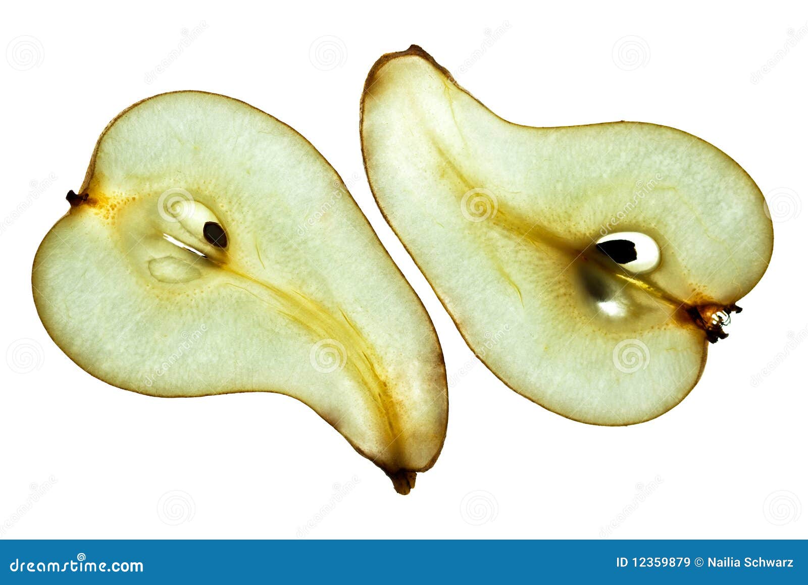 Sliced Pear stock image. Image of pyrus, studio, juicy - 12359879