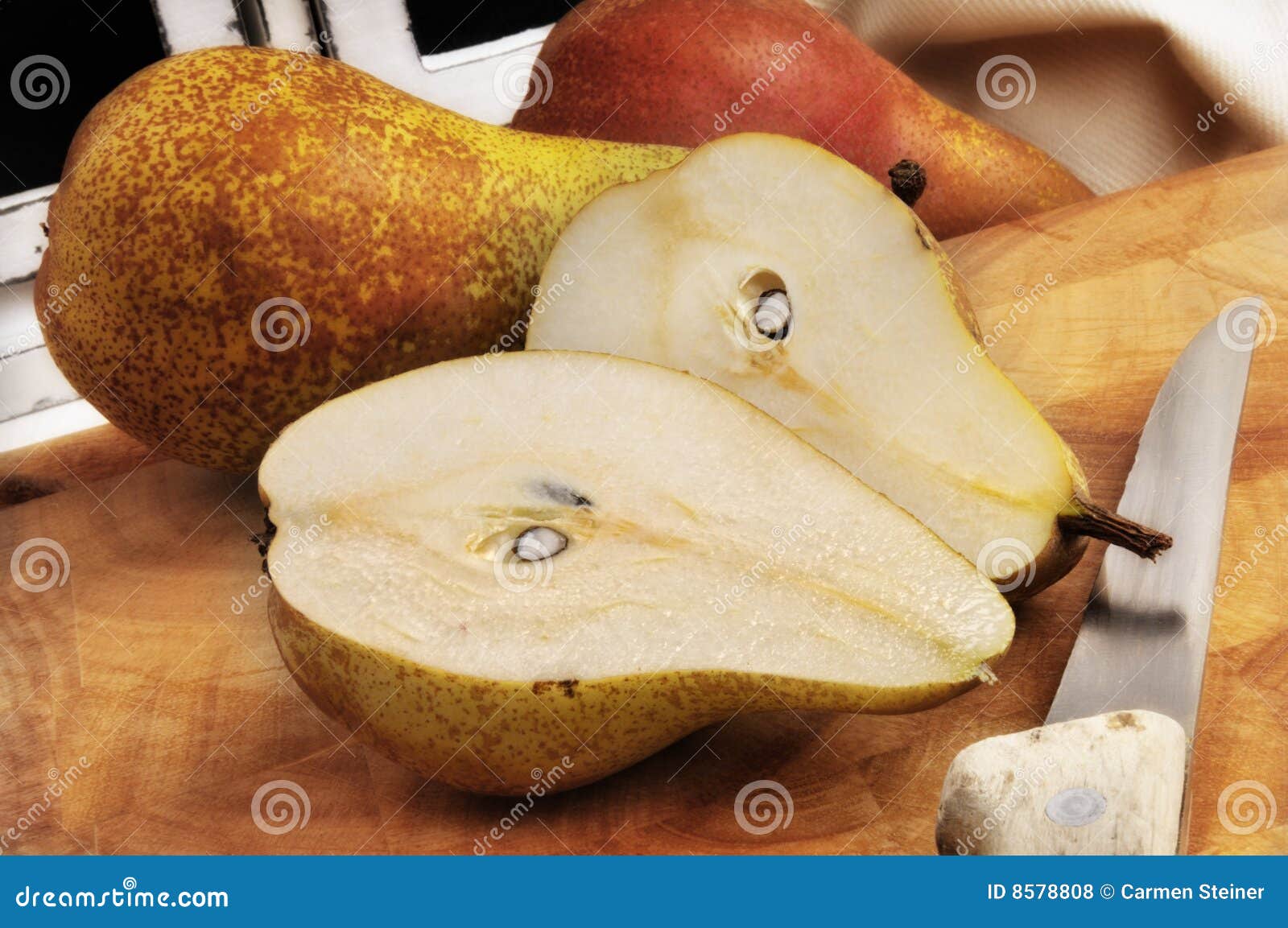 Sliced pear stock photo. Image of appetizing, chopped - 8578808