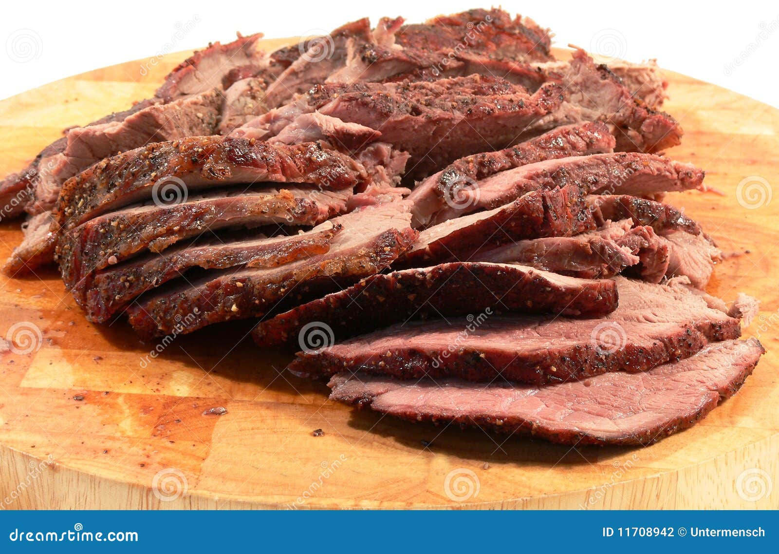 Sliced peppered beef stock photo. Image of dinner, roast - 11708942