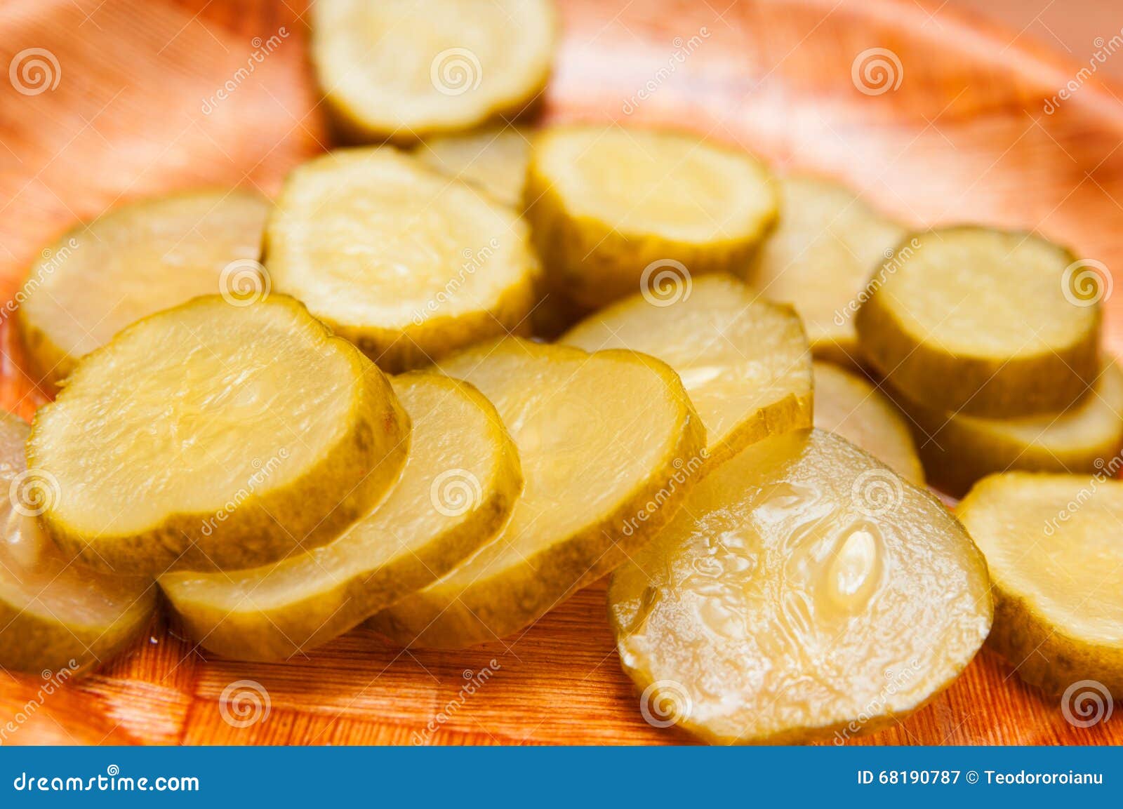 Sliced pickle stock image. Image of preserved, slices - 68190787