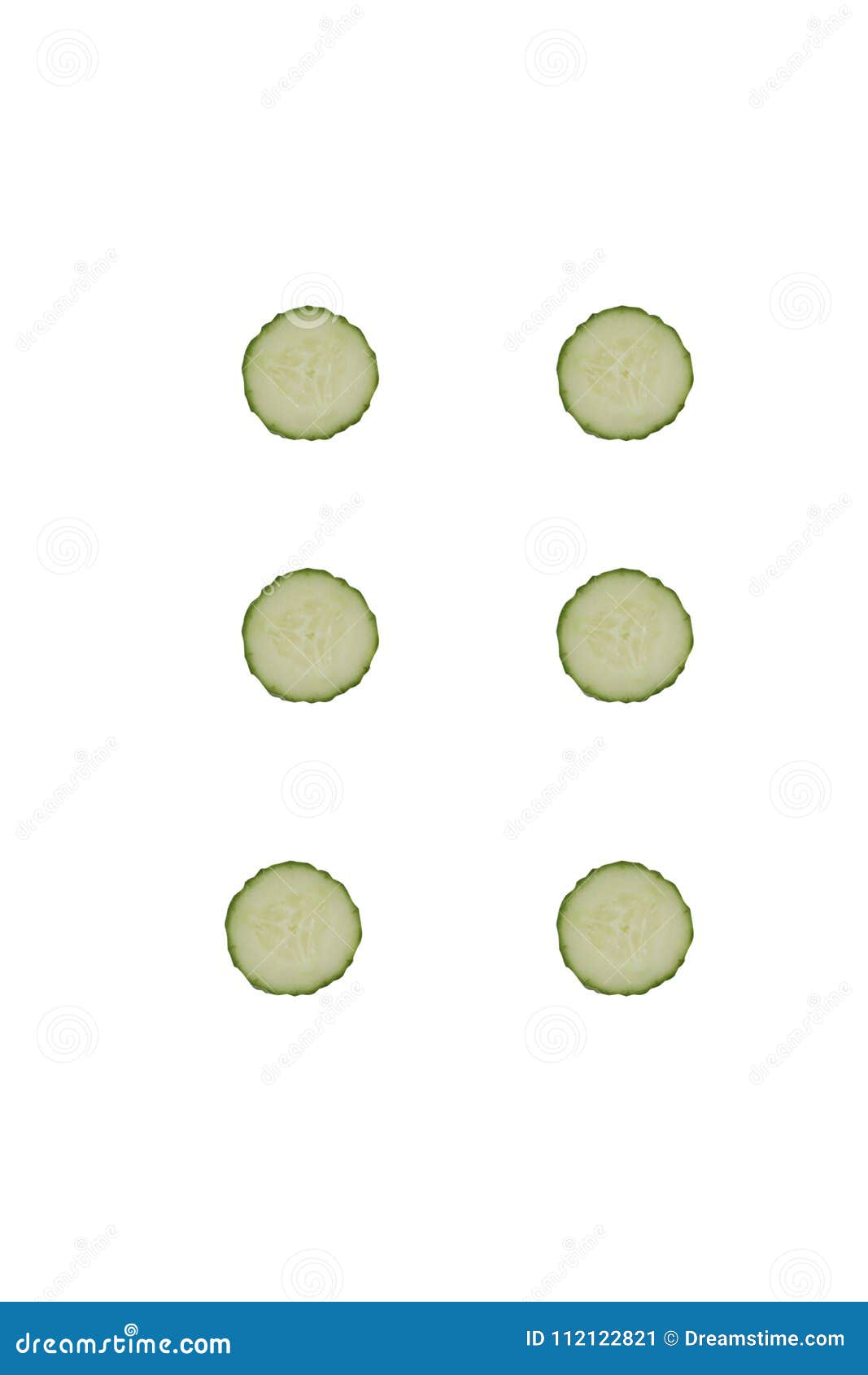 Sliced pieces of cucumber stock image. Image of cucumber - 112122821
