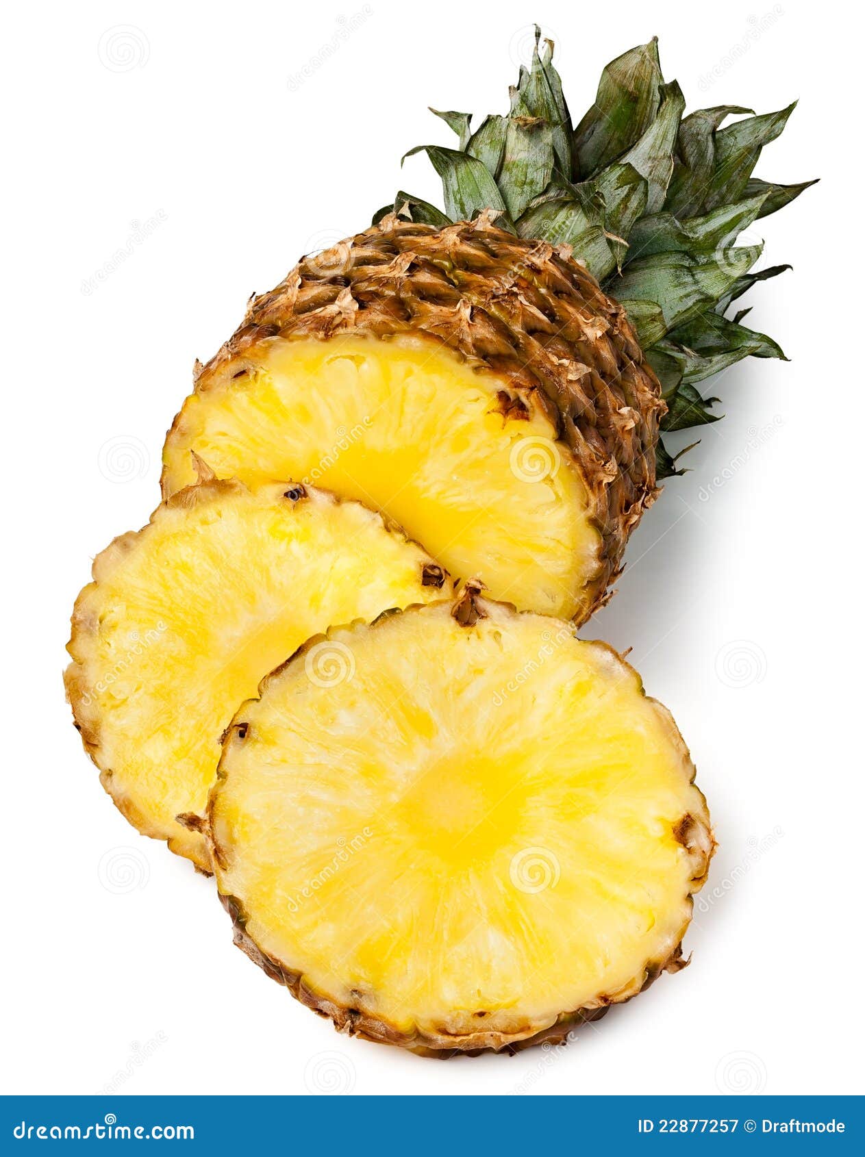 Sliced pineapple stock image. Image of organic, pieces - 22877257
