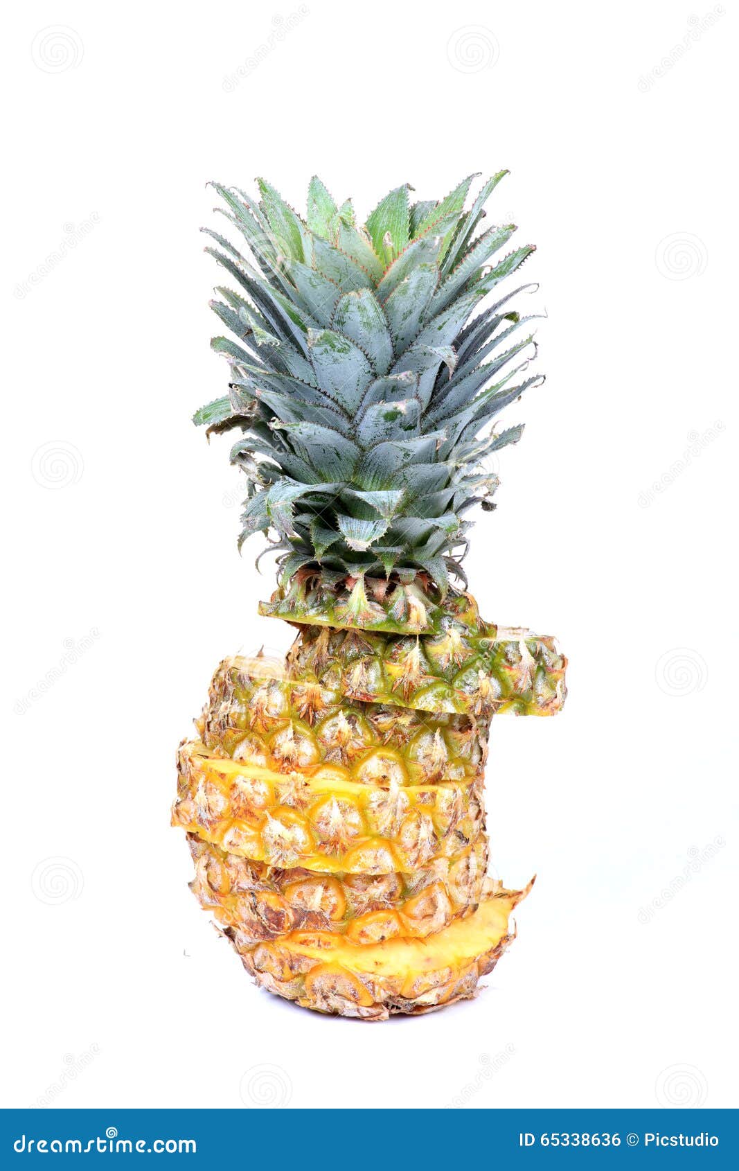 Sliced pineapple stock photo. Image of juicy, fresh, vitamins - 65338636