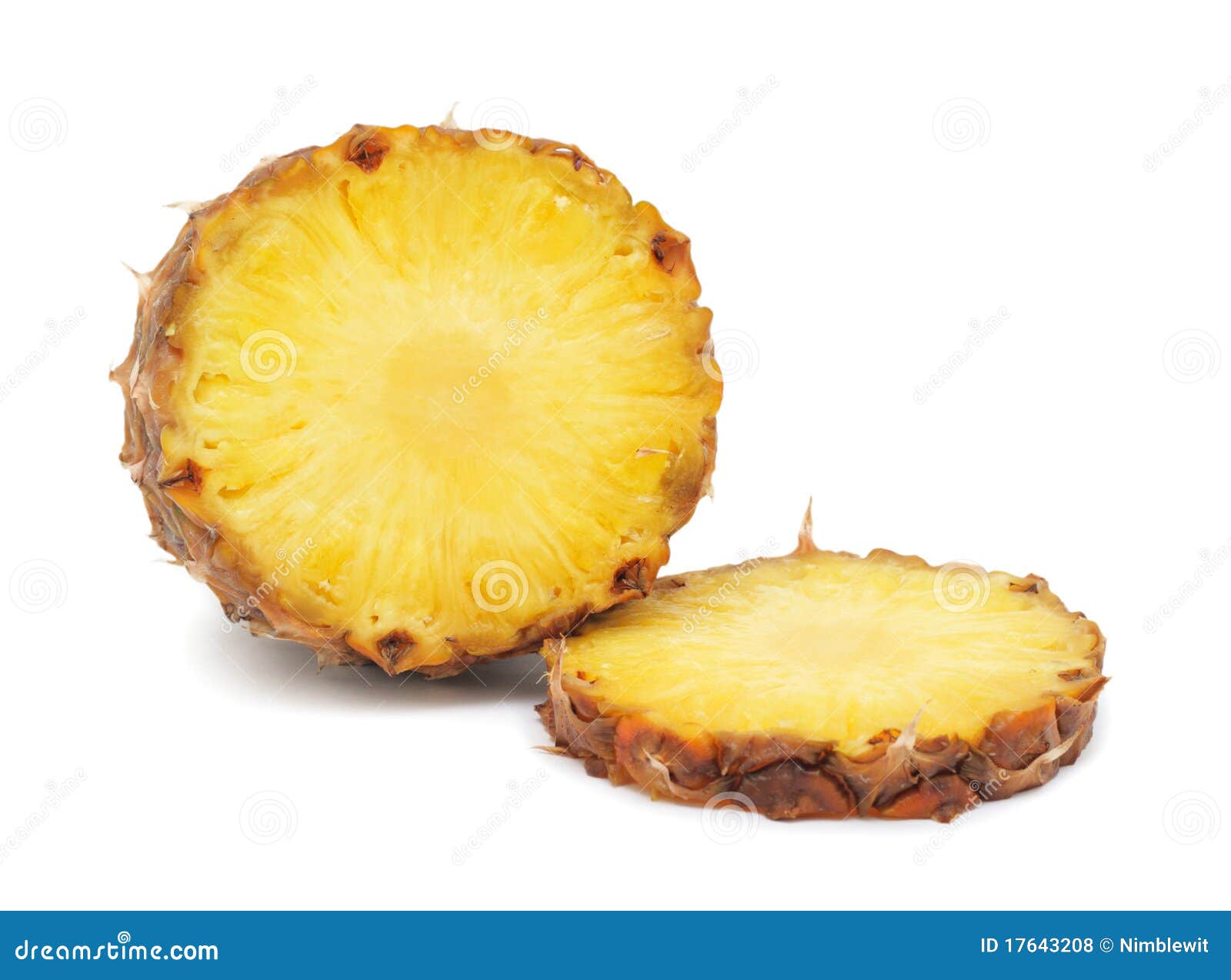 Sliced pineapple, isolated stock photo. Image of healthy - 17643208