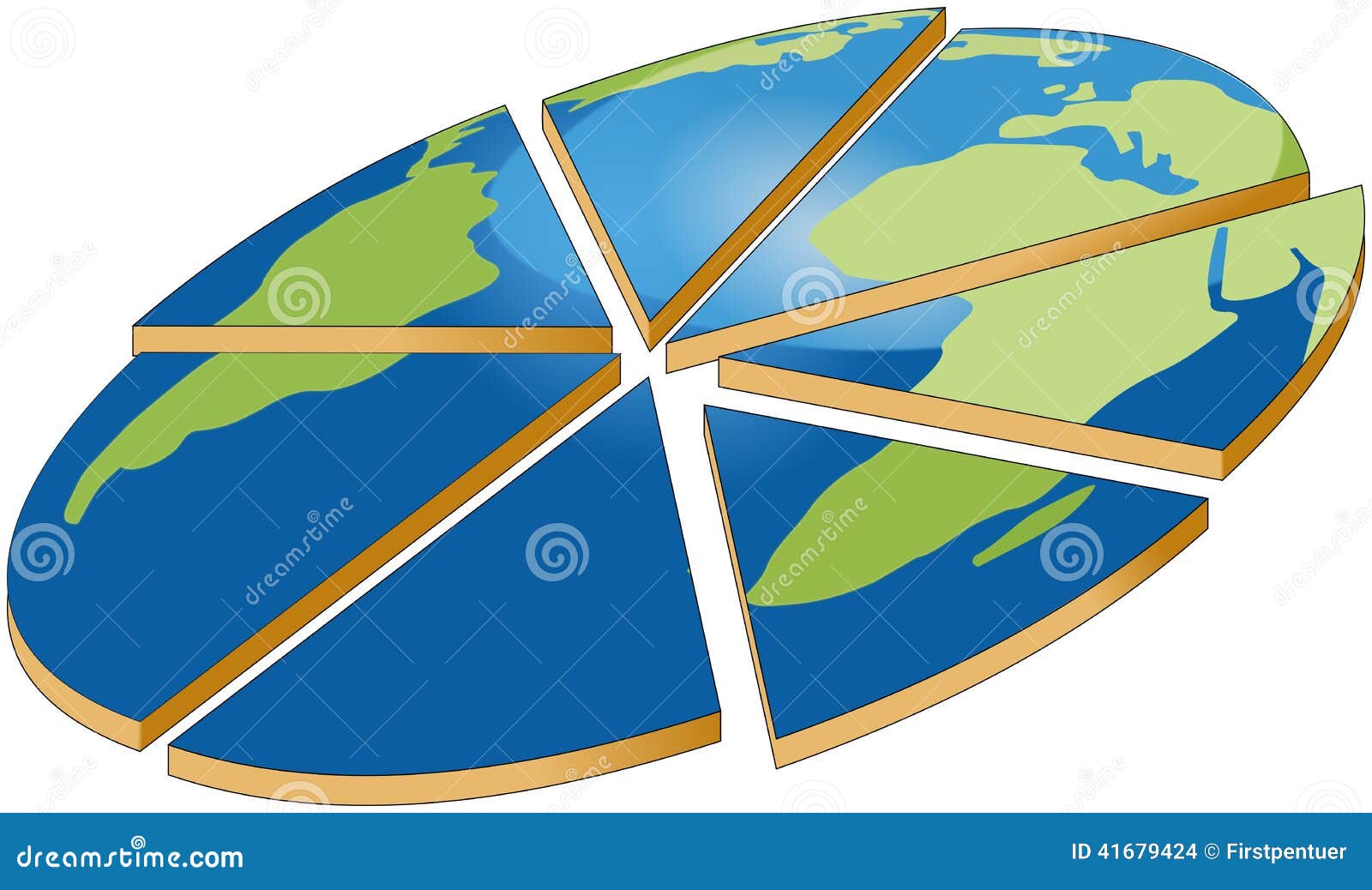 Map Of America In Sliced Pieces Falling Apart Graphic Abstract ...