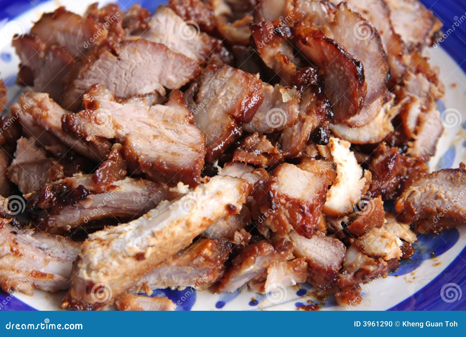 Sliced pork stock photo. Image of cooked, presented, meal - 3961290