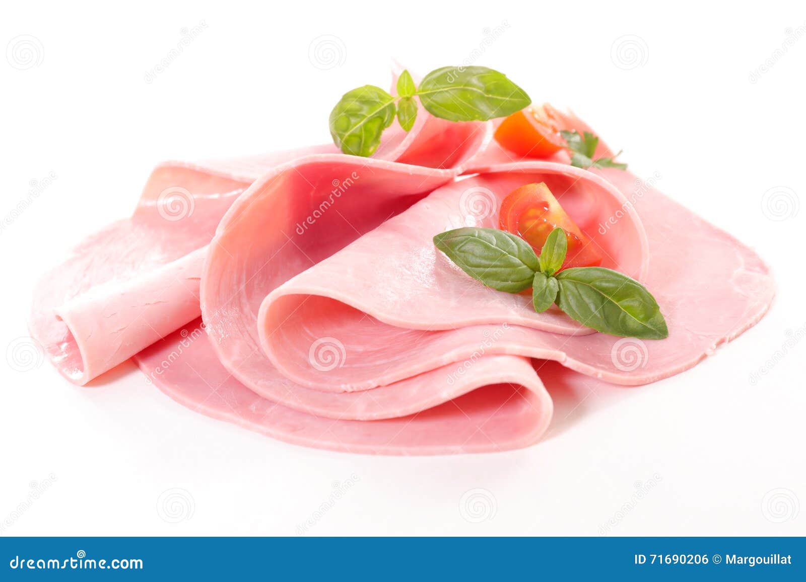 Sliced pork ham stock photo. Image of background, cherry - 71690206