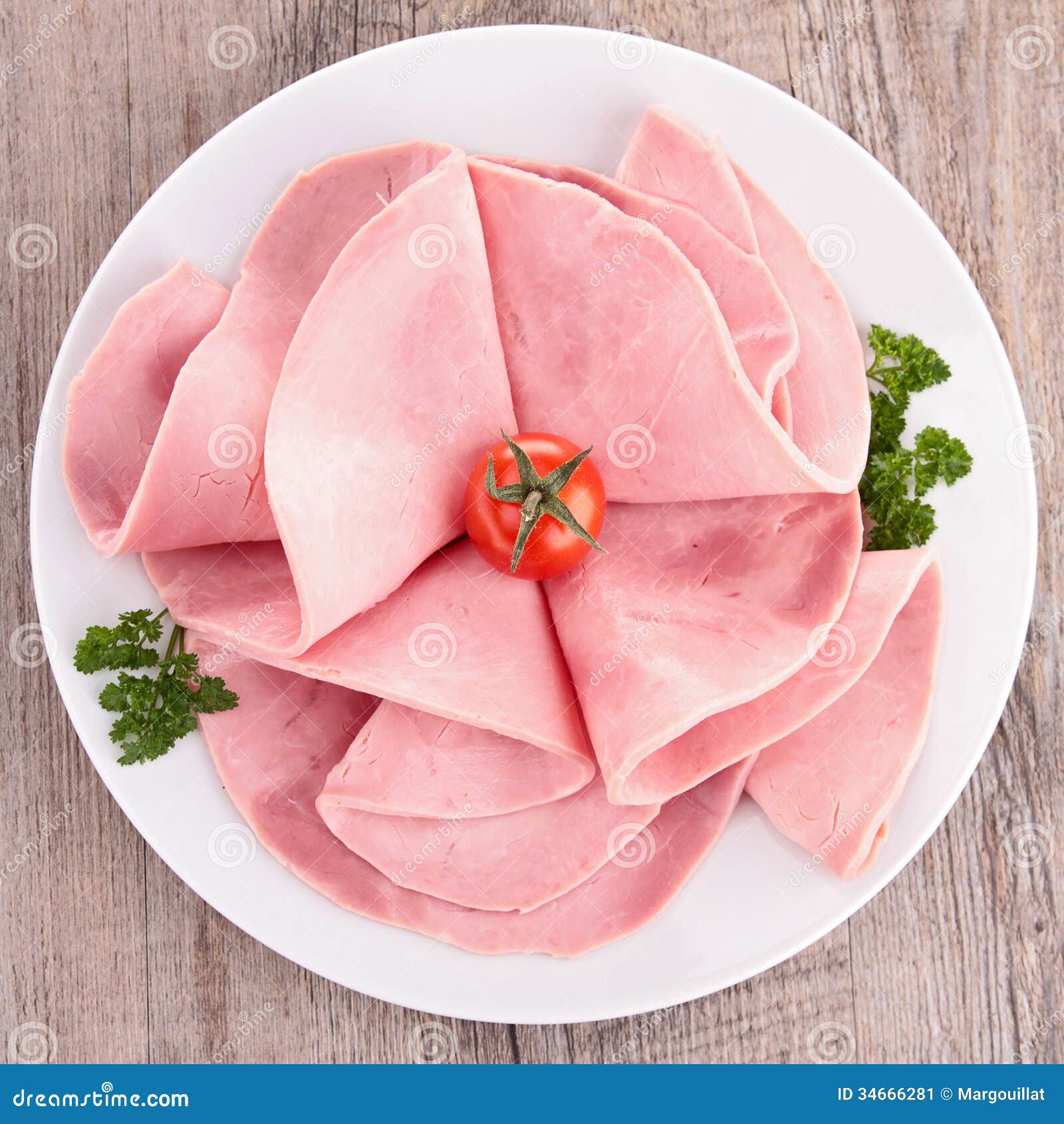 Sliced pork ham stock image. Image of bacon, meat, sandwich - 34666281