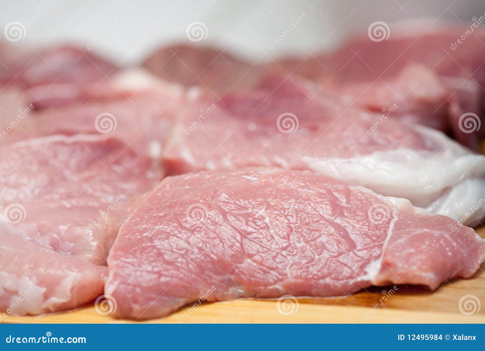 Sliced pork meat stock photo. Image of diet, bright, cuisine - 12495984