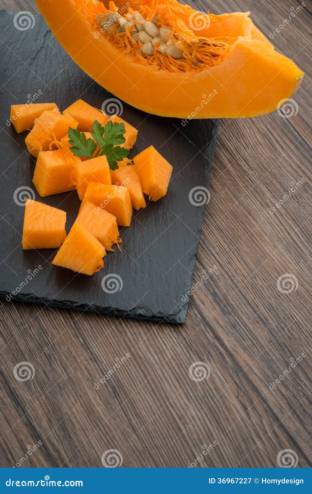 Sliced pumpkin stock image. Image of plant, squash, garlic - 36967227