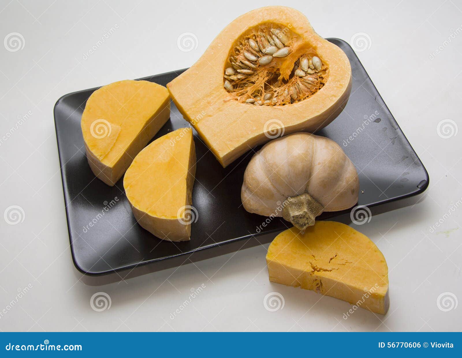 Sliced pumpkin stock photo. Image of bowl, holiday, kitchen - 56770606