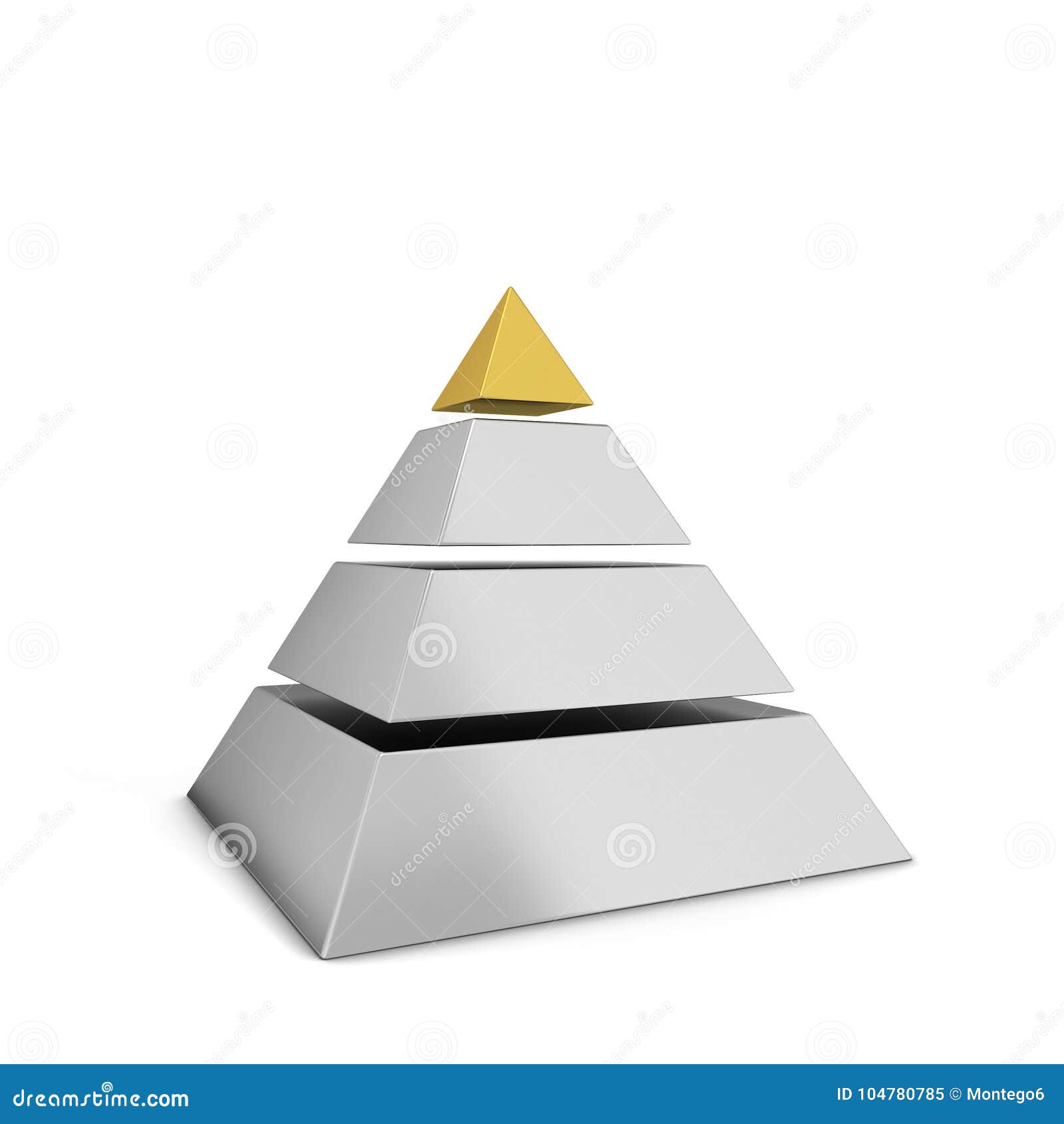 Sliced Pyramid Chart Stock Illustration | CartoonDealer.com #104780719