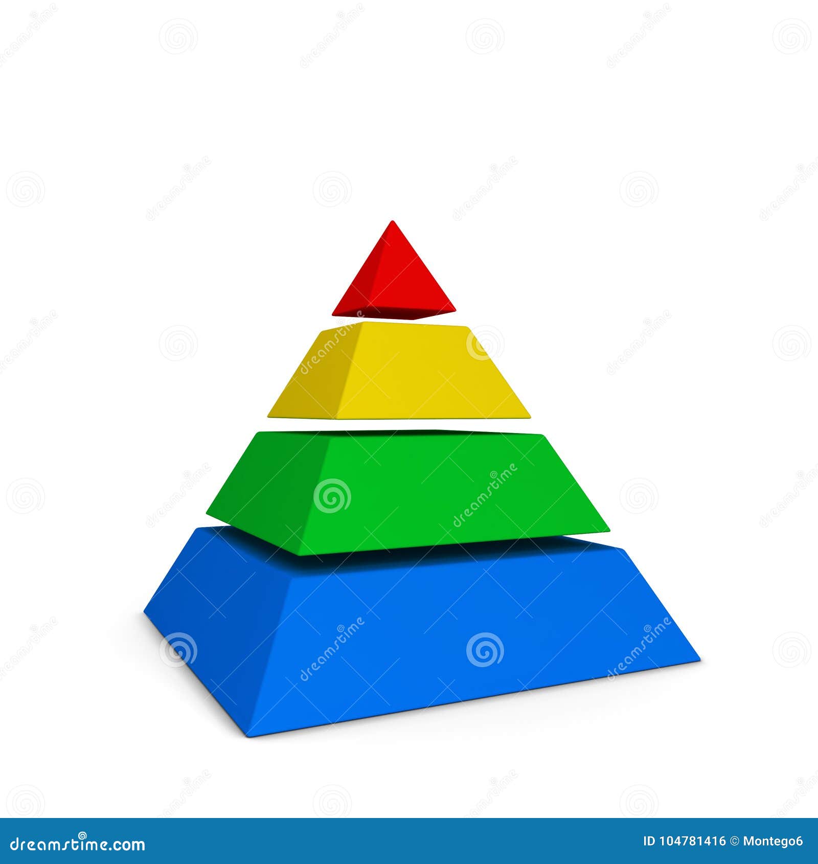 Sliced Pyramid Chart Stock Illustration | CartoonDealer.com #104780719