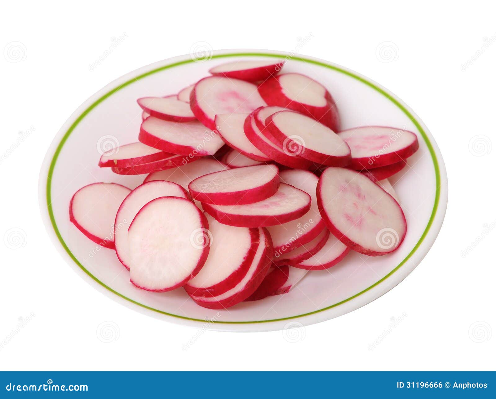 Sliced radish stock photo. Image of vitamin, fresh, radish - 31196666
