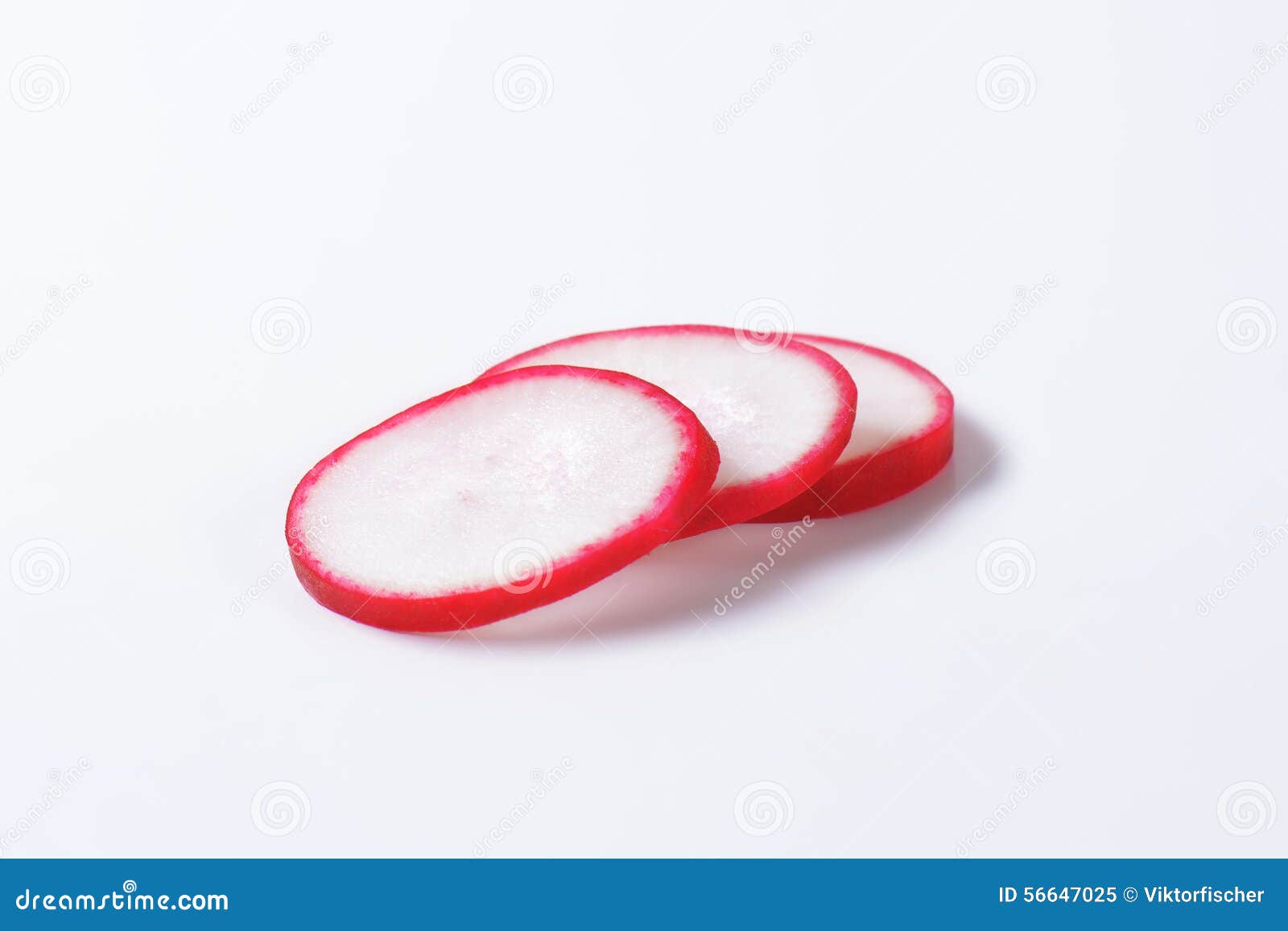 Sliced radish stock image. Image of radish, slices, white - 56647025