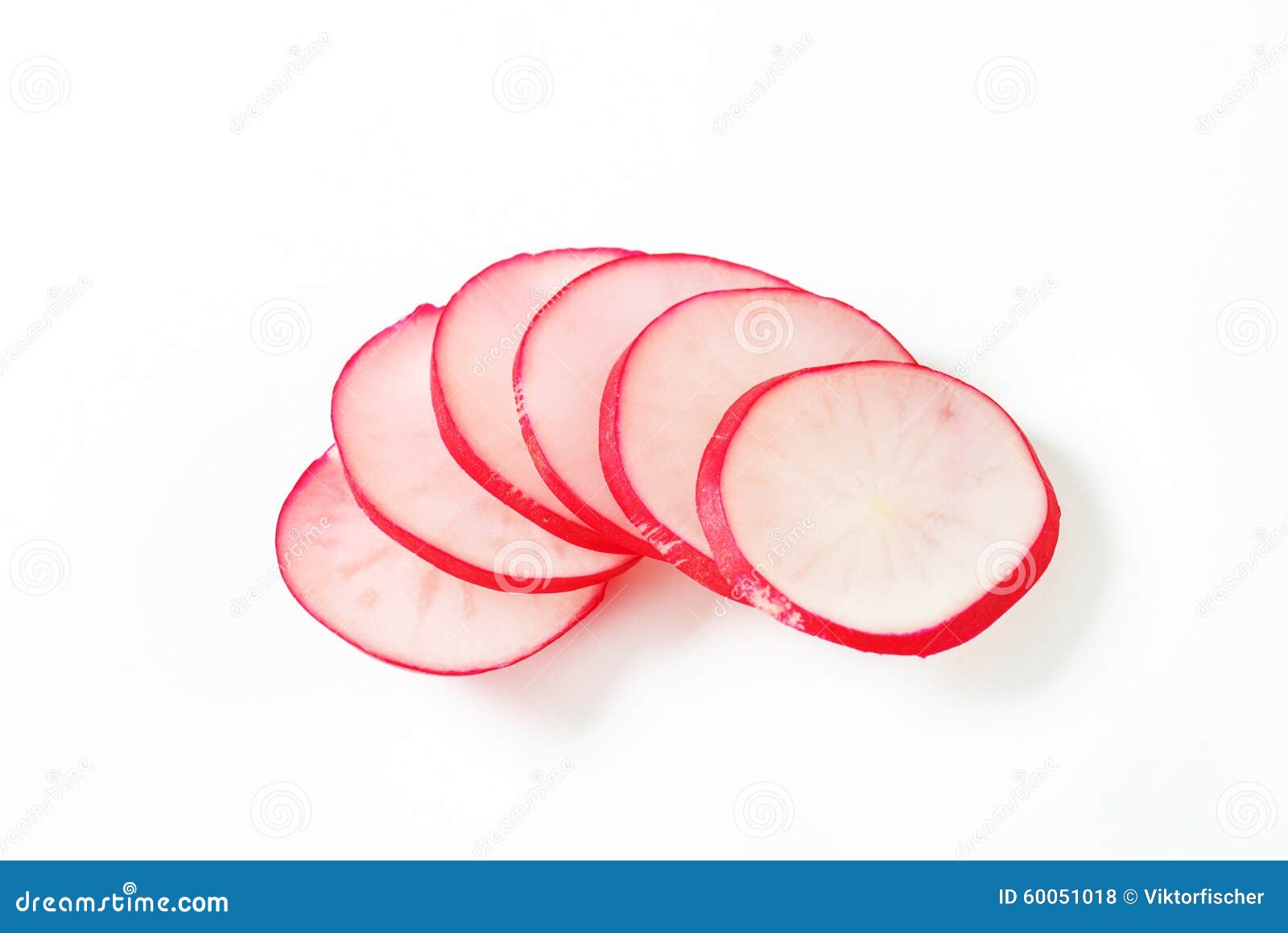 Sliced radishes stock photo. Image of salad, root, white - 60051018