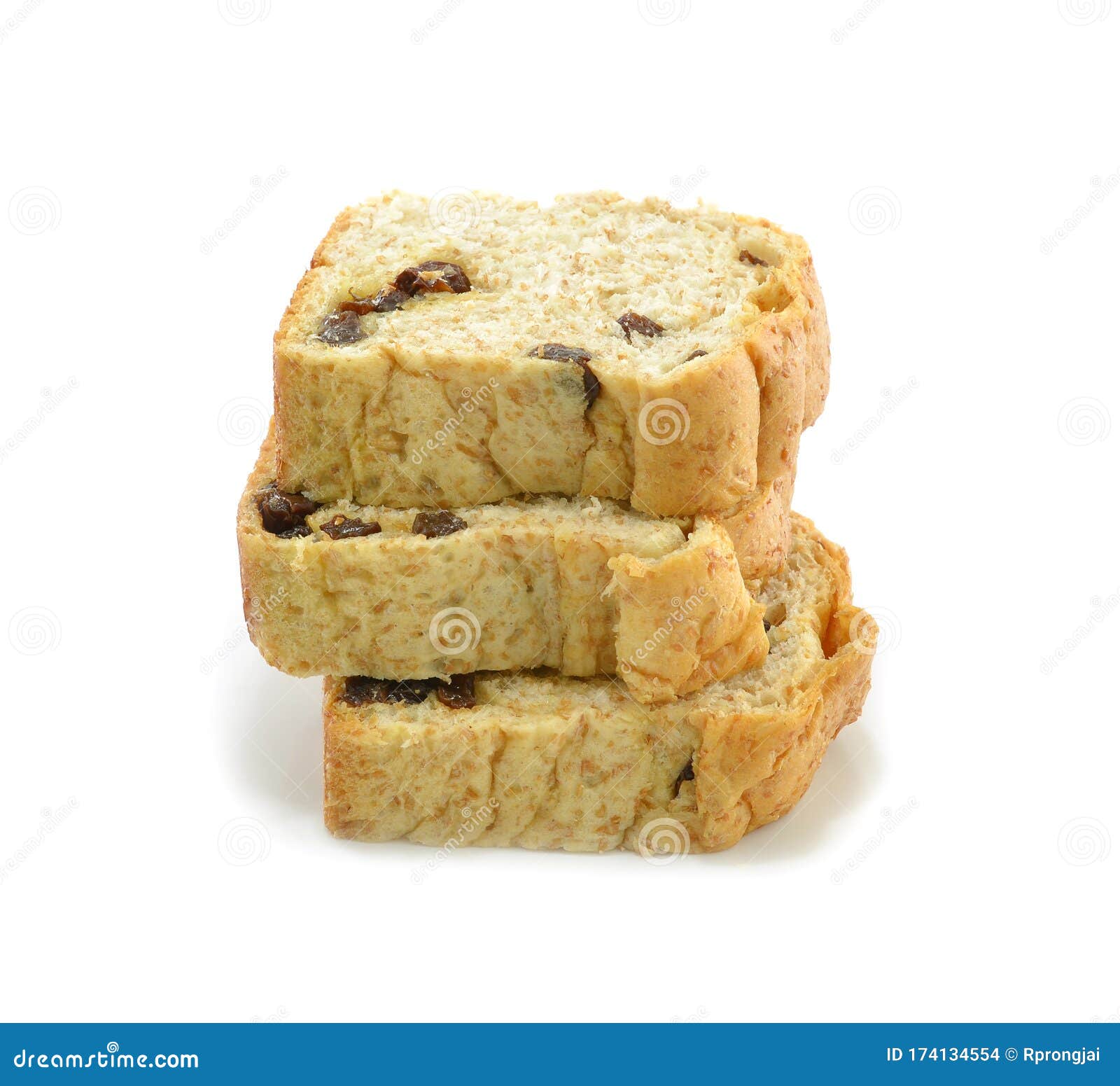 Sliced raisin bread stock photo. Image of organic, flour - 174134554