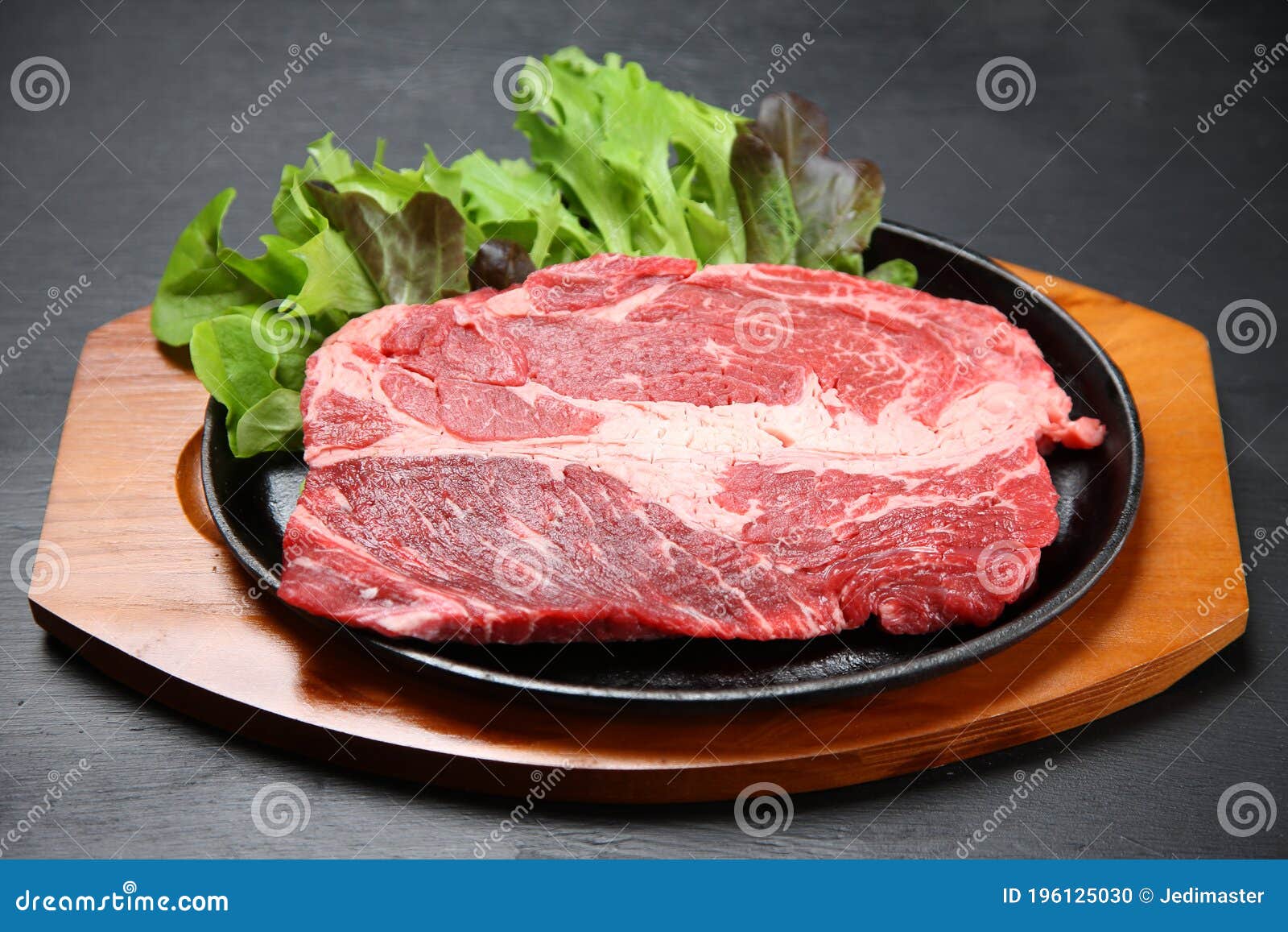 Sliced raw meat for stake stock photo. Image of stake - 196125030