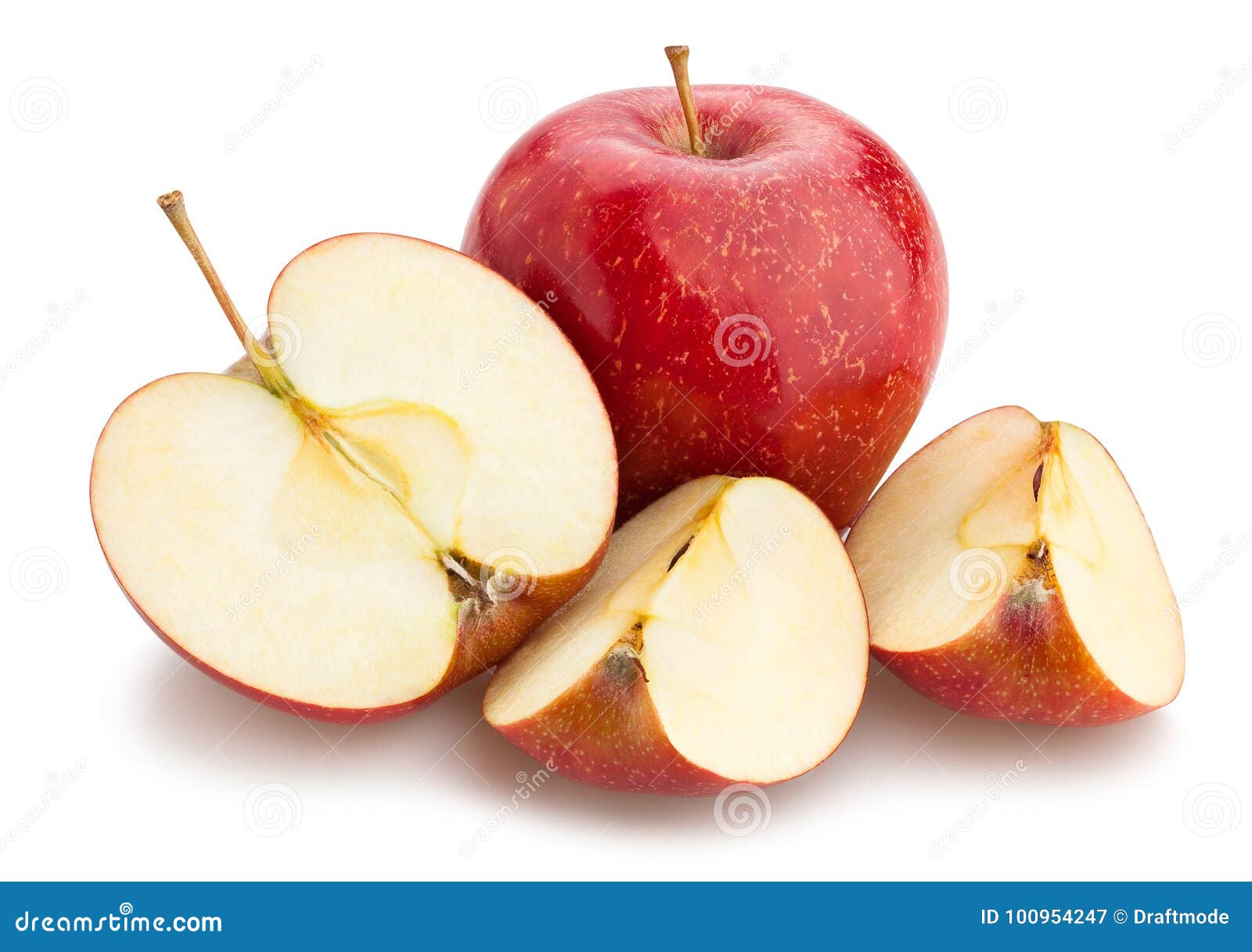 Red apple stock image. Image of sliced, dark, closeup - 100954247