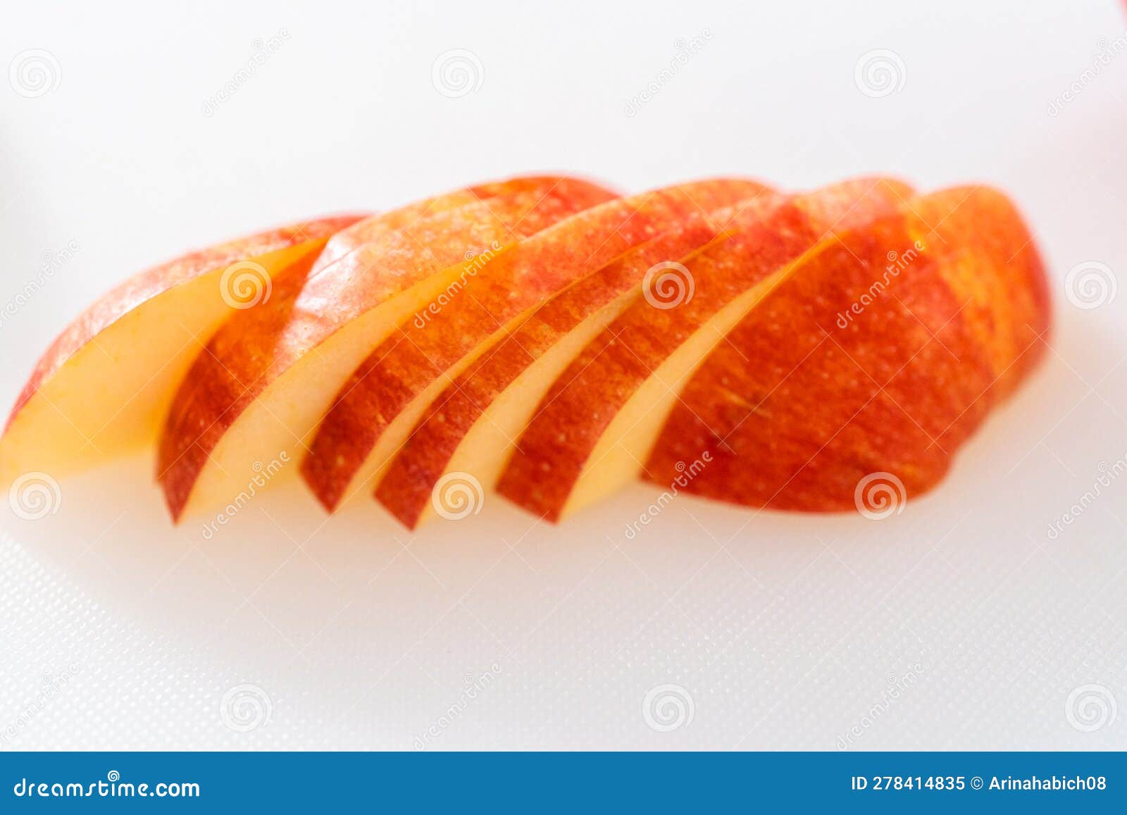 Sliced red apples stock image. Image of plant, sliced - 278414835