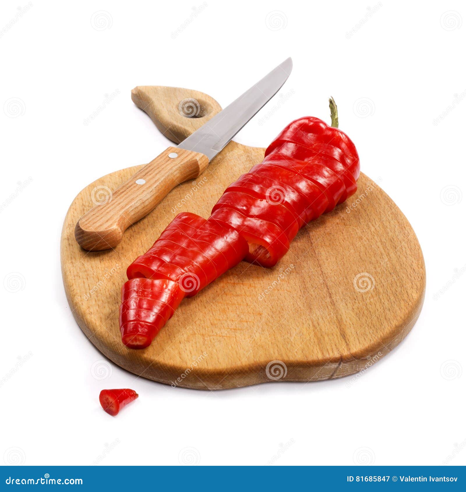 Sliced red bell pepper stock image. Image of slice, cutting - 81685847