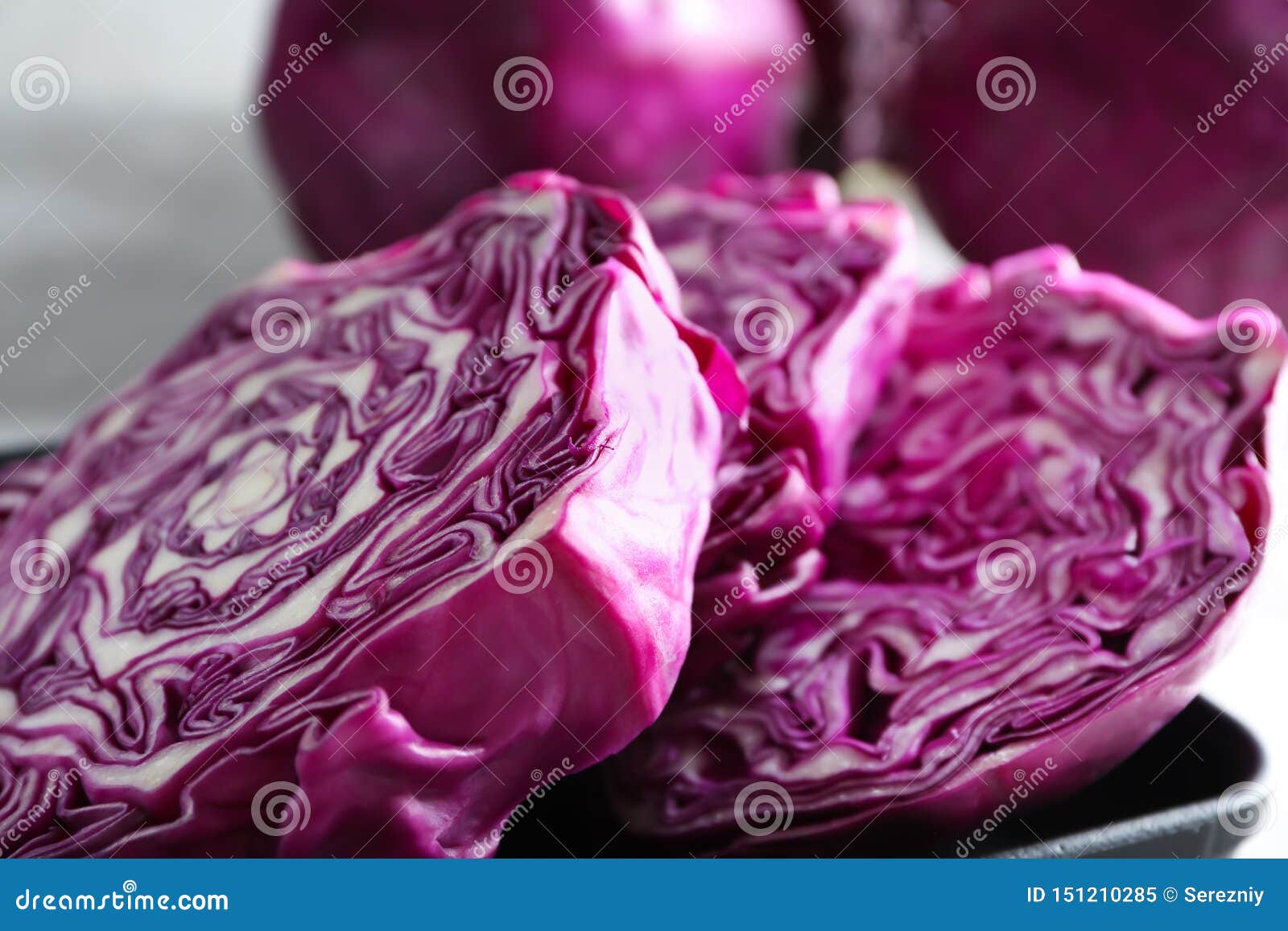 Sliced Red Cabbage, Closeup Stock Image - Image of grocery, sliced ...