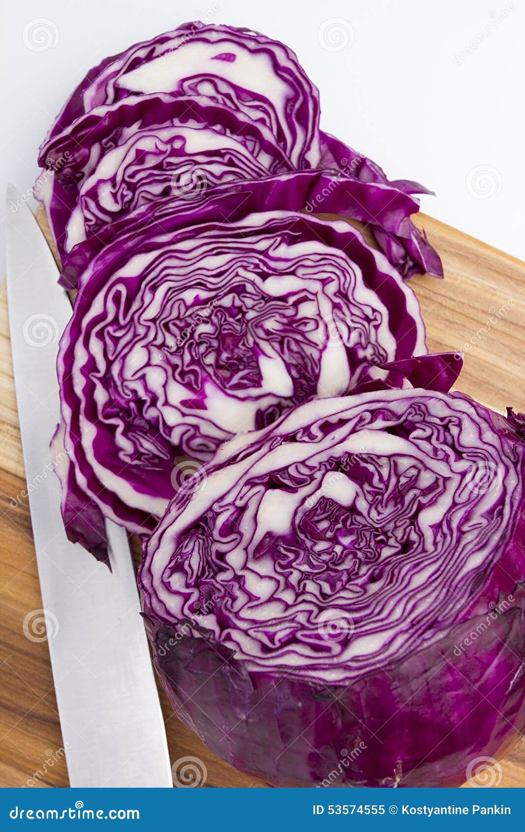 Sliced red cabbage stock image. Image of salad, healthy - 53574555