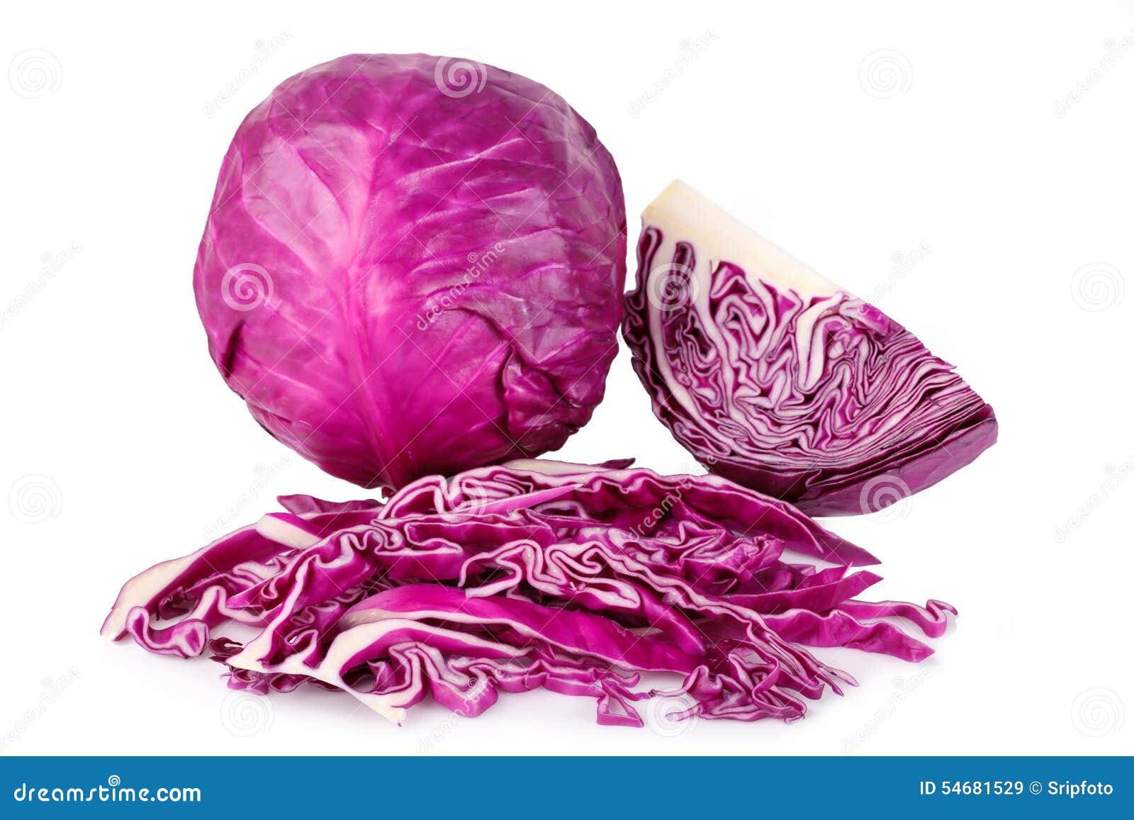 Sliced of red cabbage stock image. Image of crunchy, leaf - 54681529