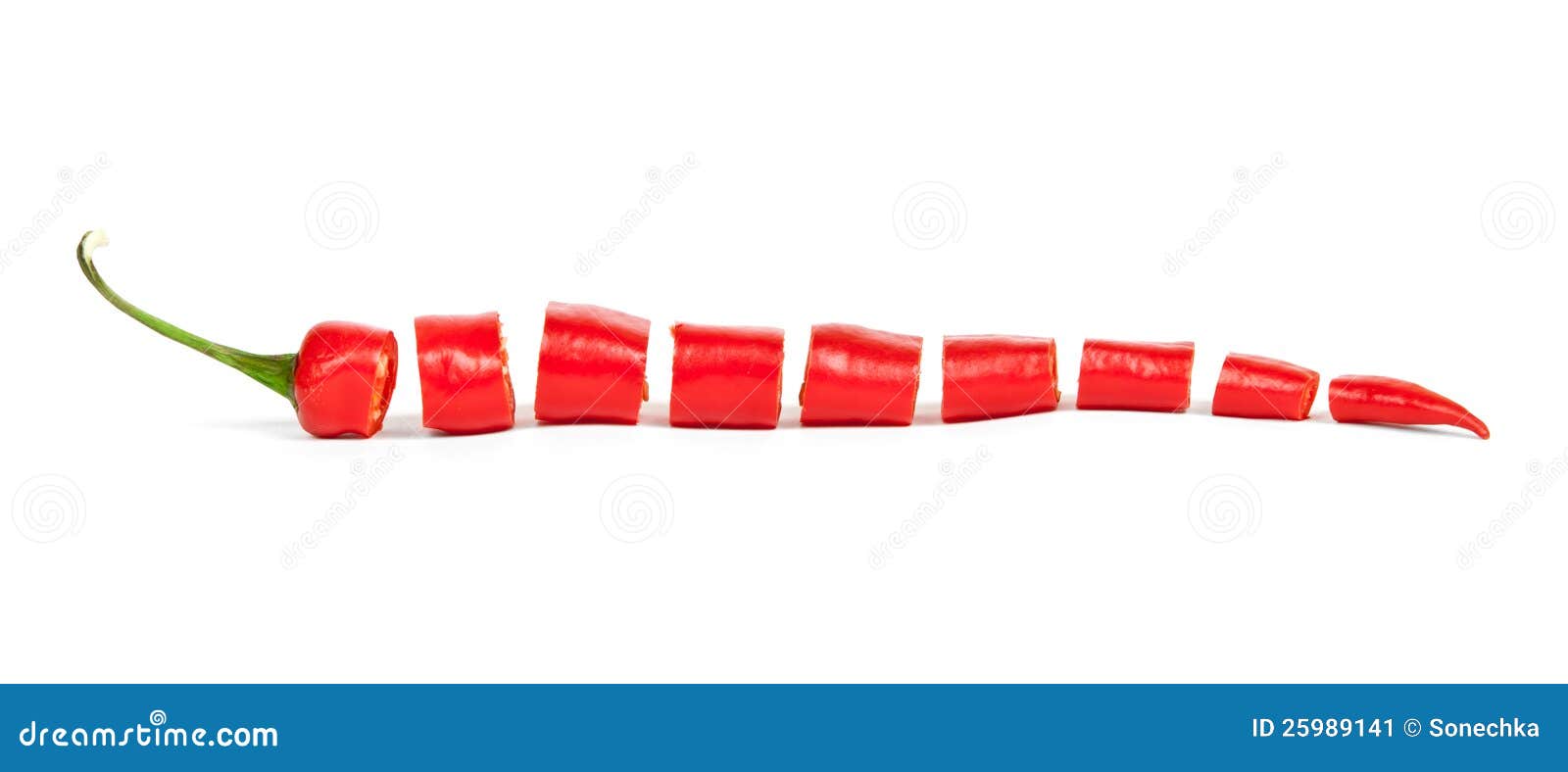 Sliced Red Hot Chili Pepper Stock Image - Image of food, mexican: 25989141
