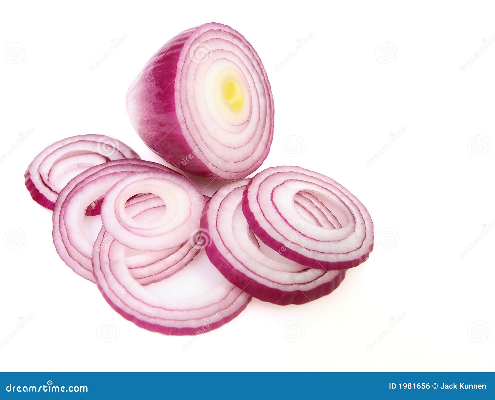 Sliced Red Onion stock photo. Image of grow, skin, flavor - 1981656