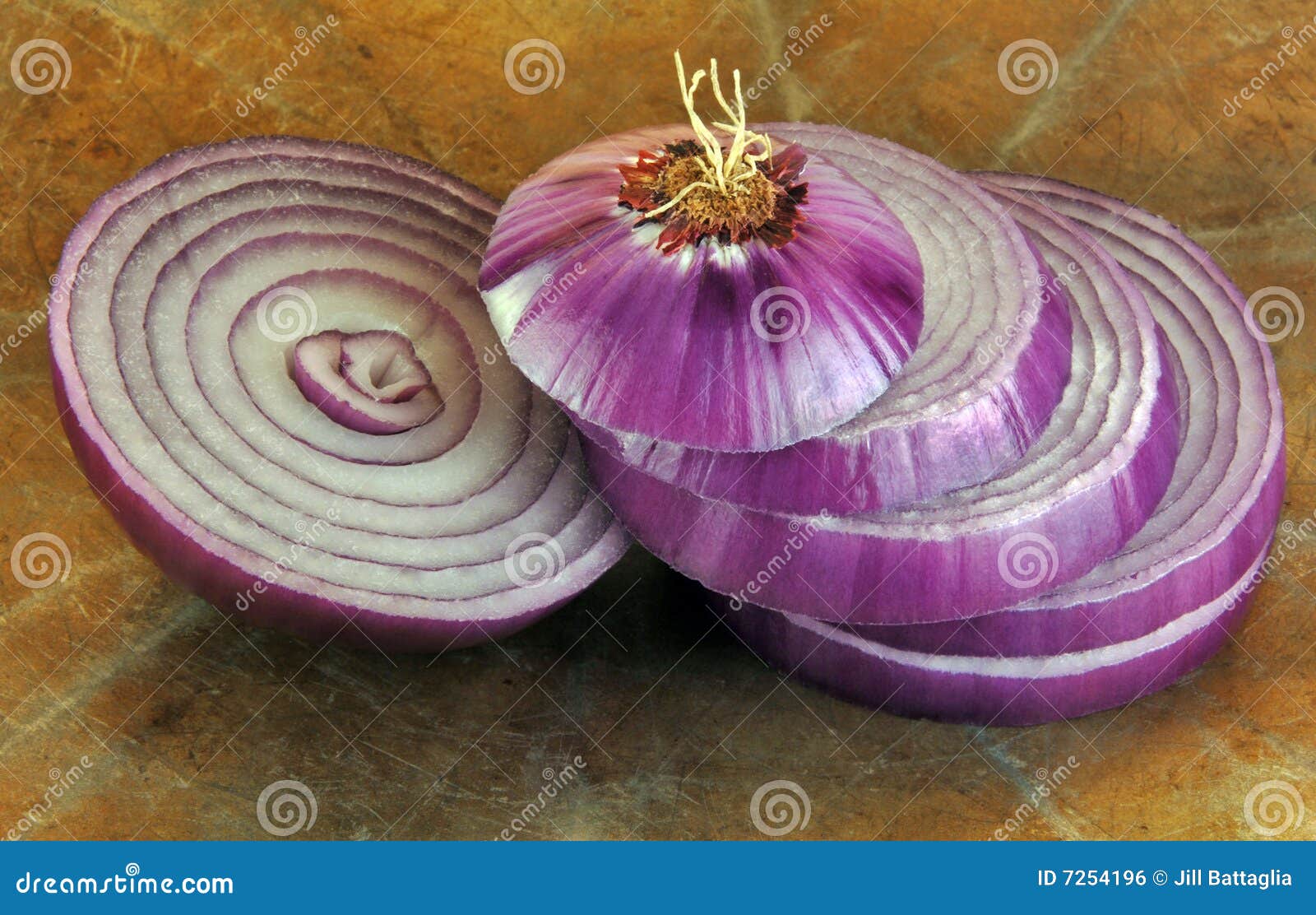 Sliced Red Onion stock photo. Image of ingredient, rings - 7254196