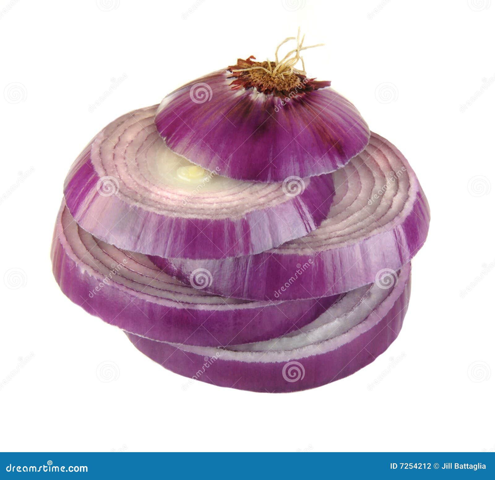 Sliced Red Onion stock photo. Image of slices, fresh, vegetable - 7254212