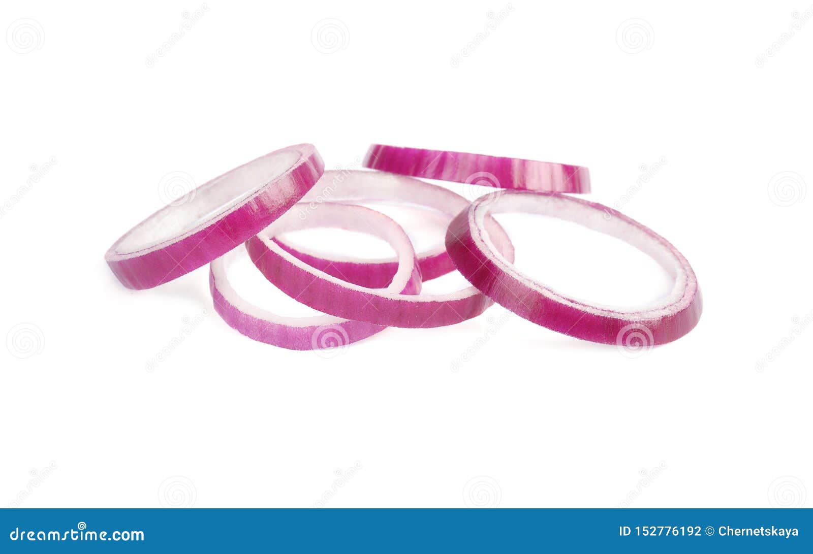 Sliced Red Onion Rings on White Stock Photo - Image of gourmet, slice ...